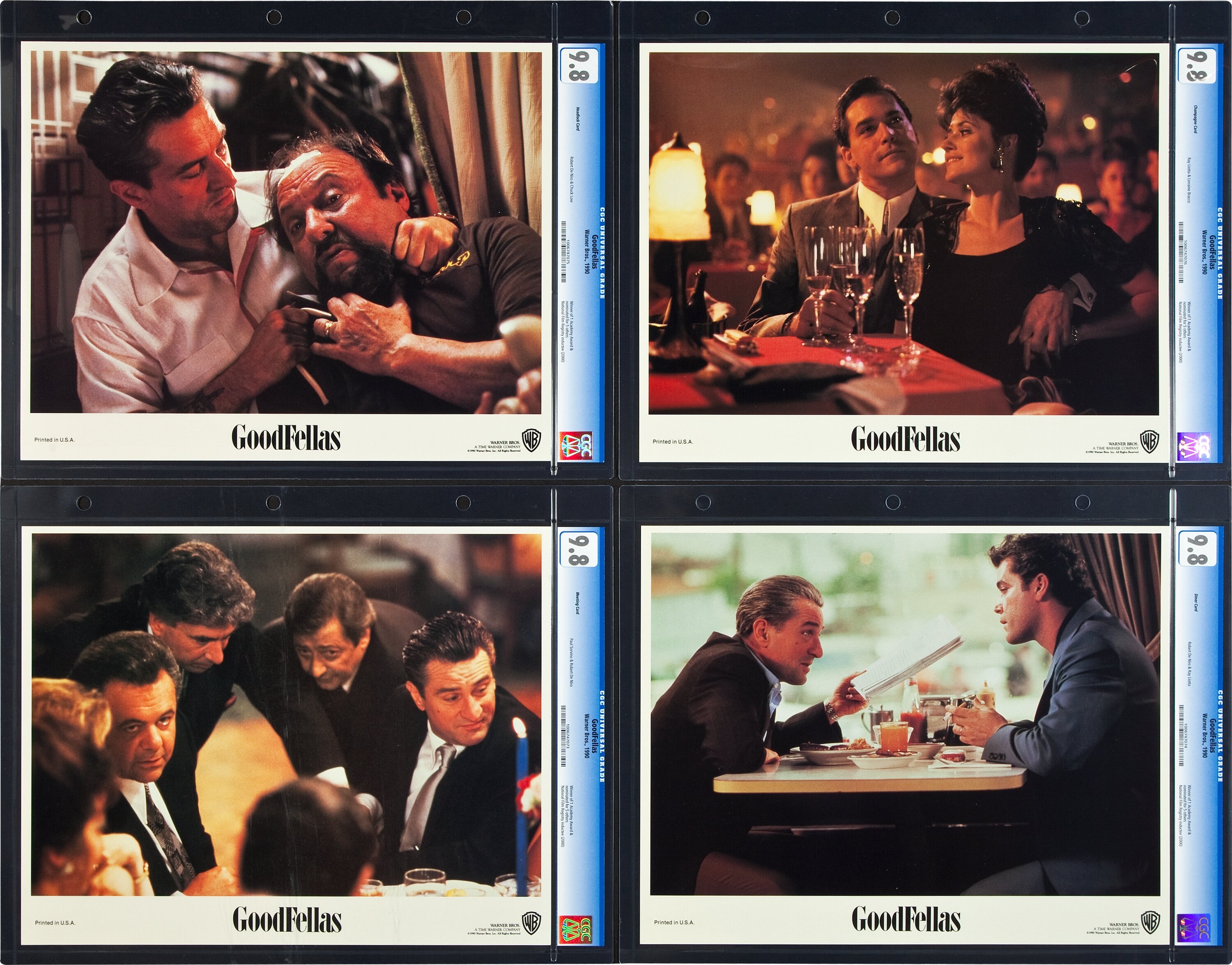 Goodfellas (Warner Brothers, 1990). CGC Graded Lobby Card Set of 8 ...