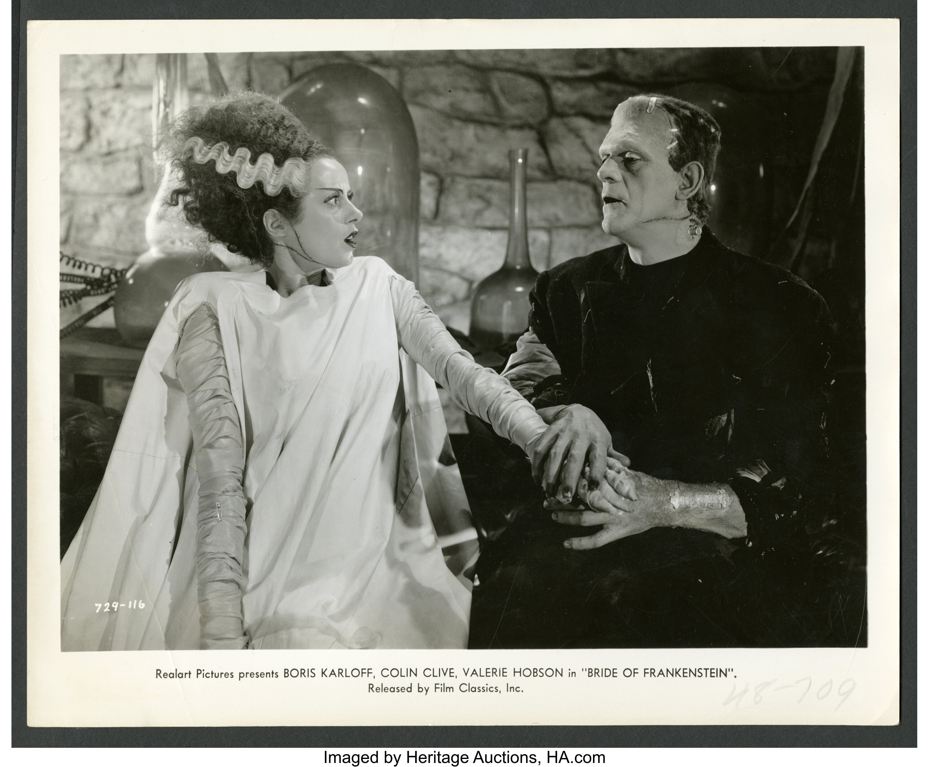 Boris Karloff in "The Bride of Frankenstein" (Film Classics, | Lot ...