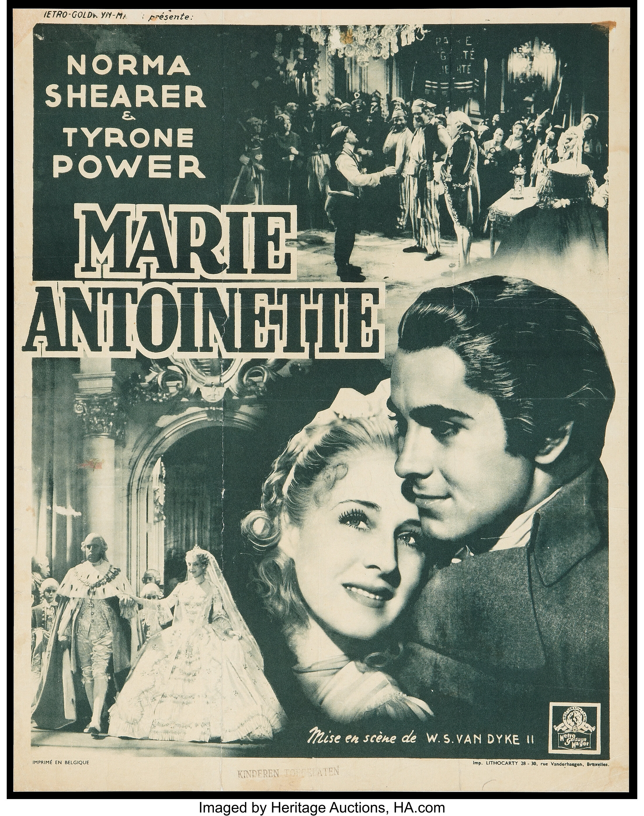 Marie Antoinette (MGM, R-1950s). Belgian (13.75" X 17.25"). Drama ...