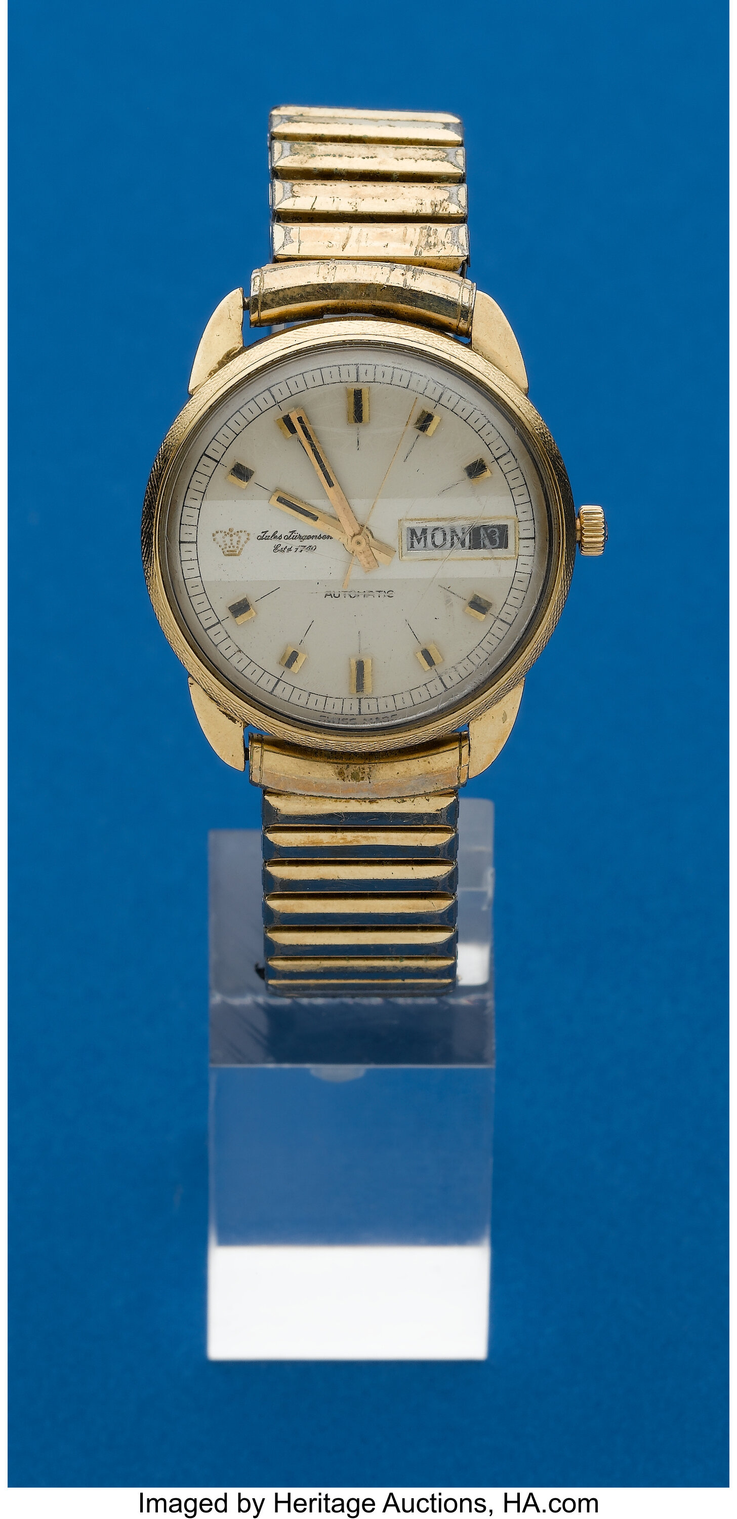 Jules Jurgensen 14k Gold Automatic. ... Timepieces | Lot #74007 ...