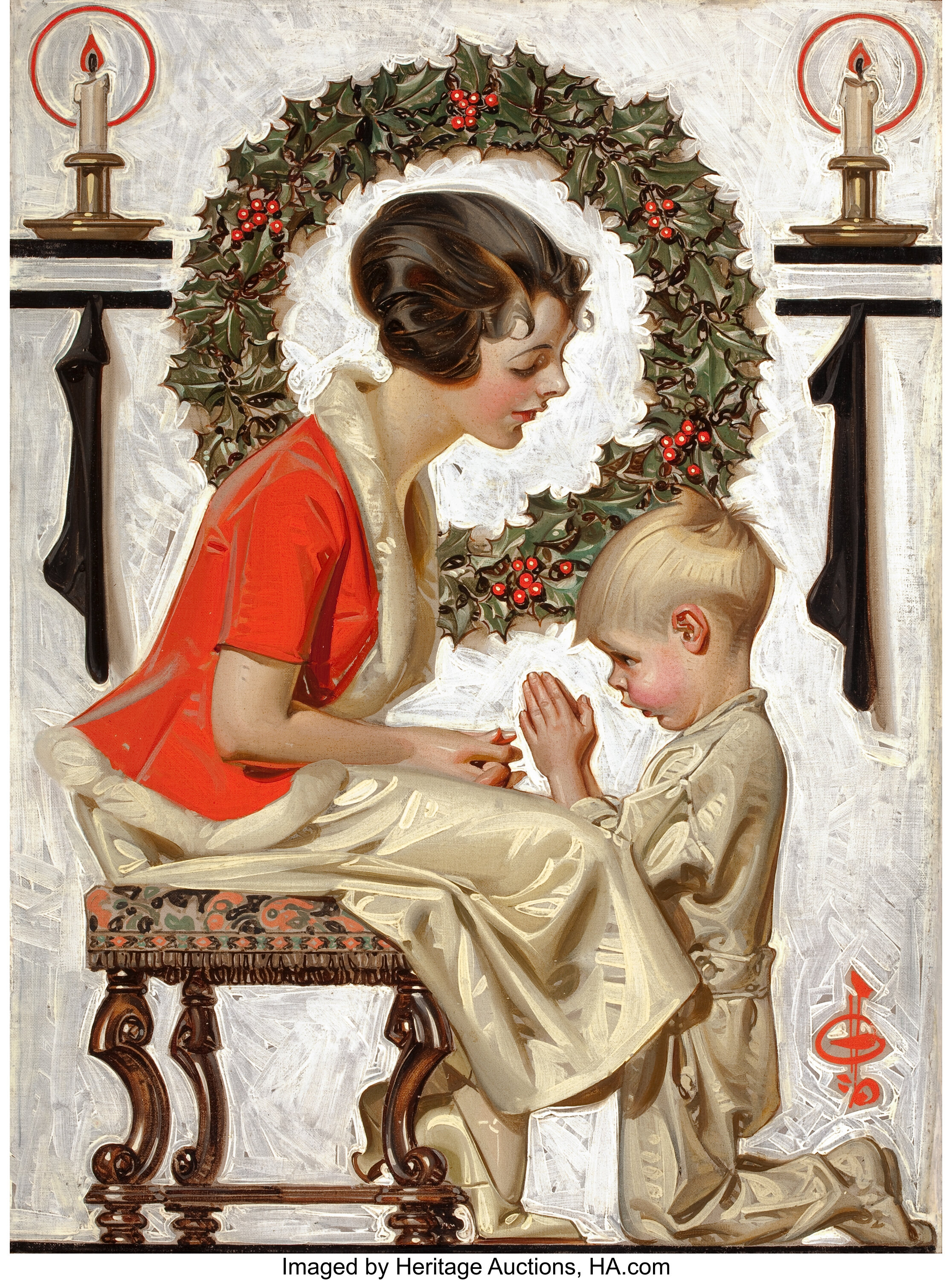 JOSEPH CHRISTIAN LEYENDECKER (American, 1874-1951). Saturday | Lot ...
