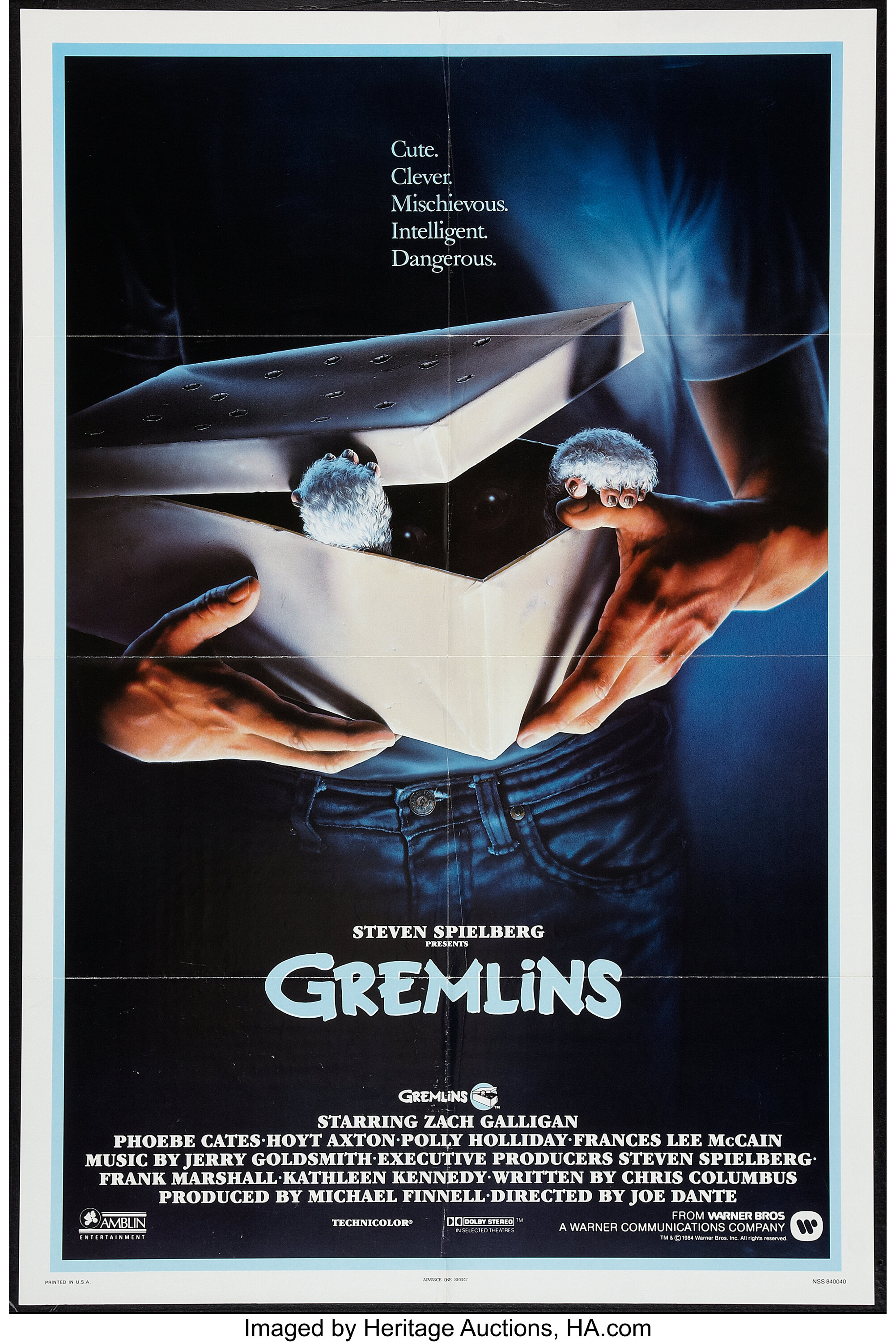 Gremlins (Warner Brothers, 1984). One Sheet (27" X 41") Advance. | Lot ...