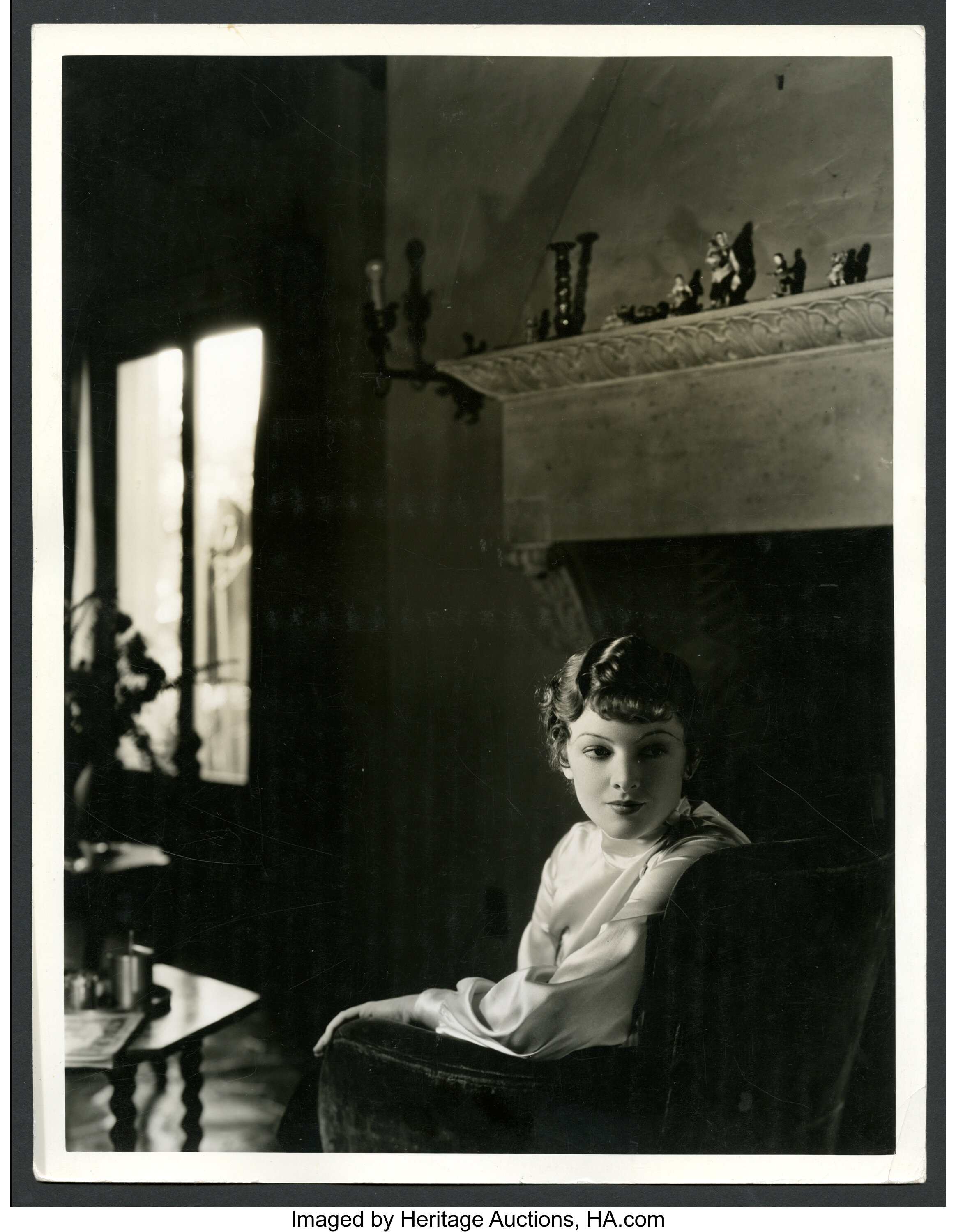 Myrna Loy by Clarence Sinclair Bull (MGM, 1933). Portrait Photo | Lot ...