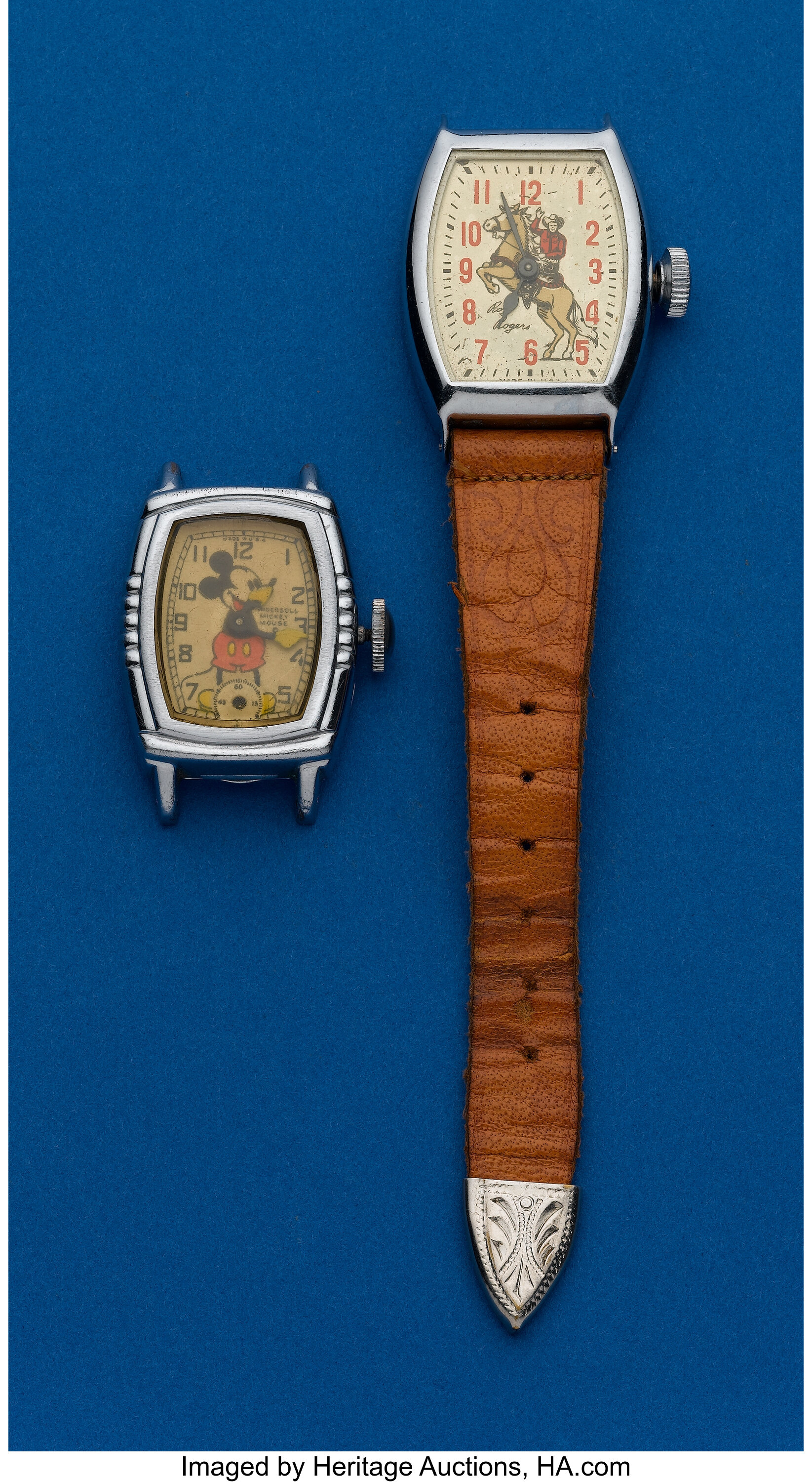 Two - Wristwatches Roy Rogers & Mickey Mouse. ... (Total: 2 Items ...