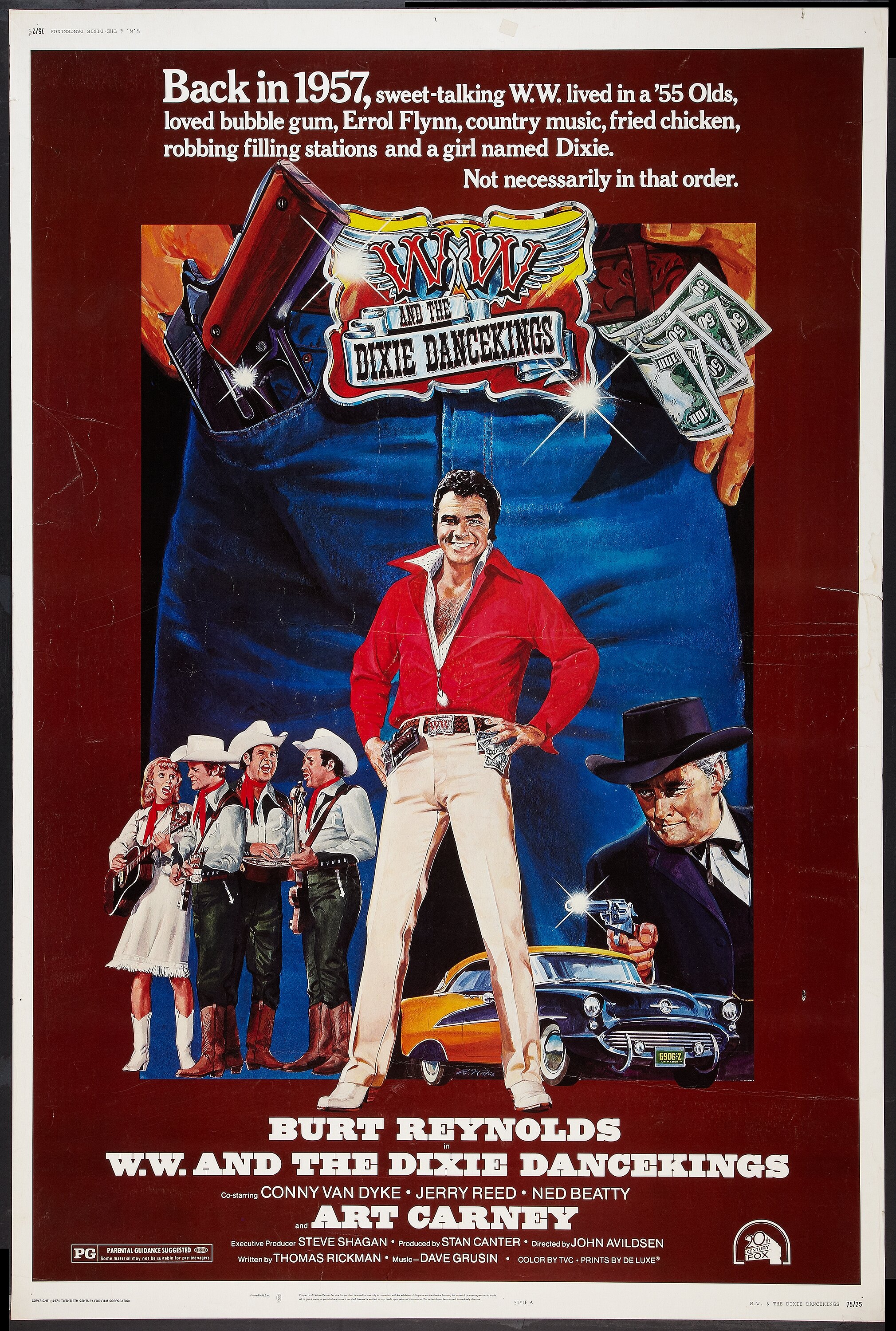 W.W. and the Dixie Dancekings Lot (20th Century Fox, 1975). Posters ...