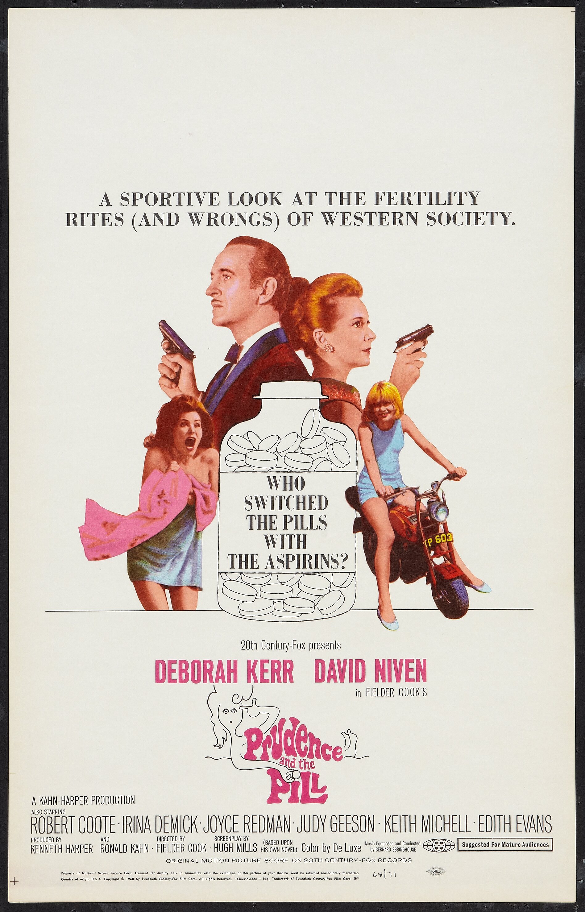 Prudence and the Pill Lot (20th Century Fox, 1968). Window Cards | Lot ...