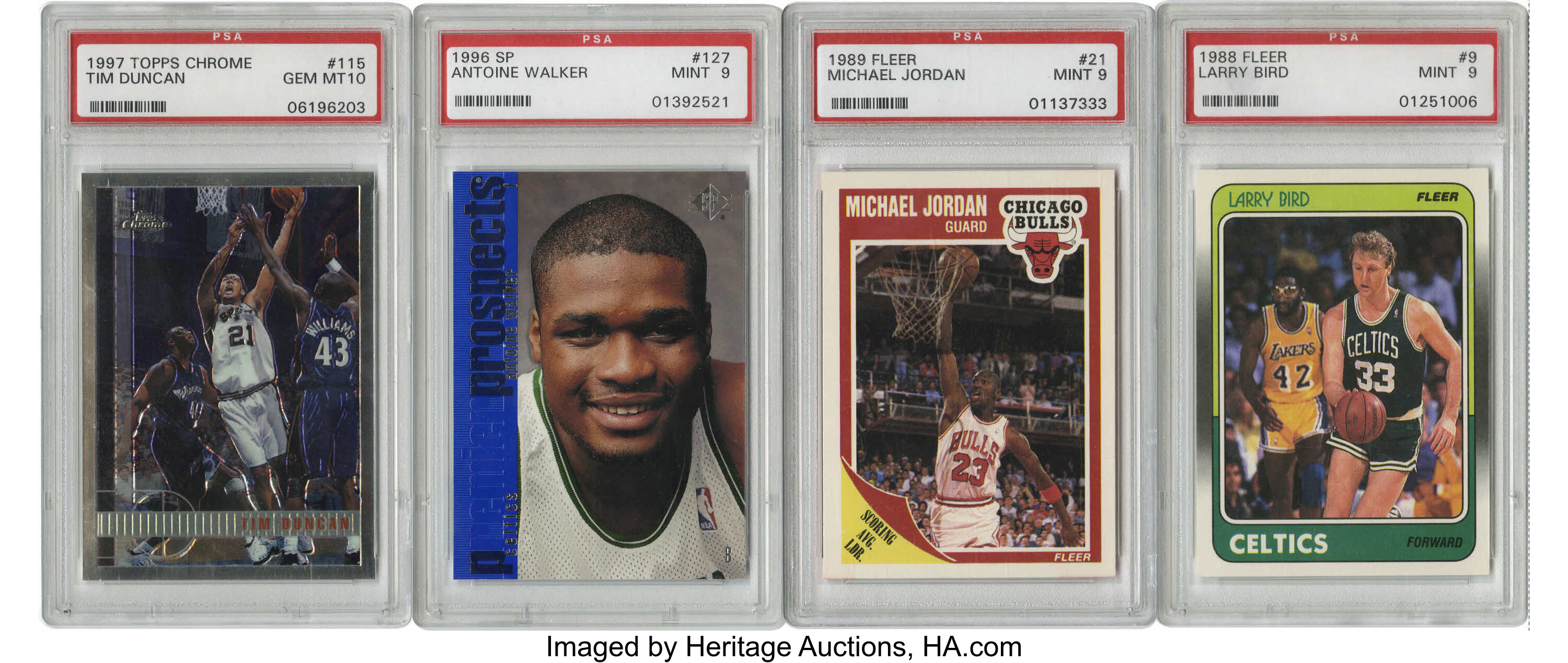 1986-97 NBA Stars PSA-Graded Group Lot of 4. Excellent group of | Lot ...