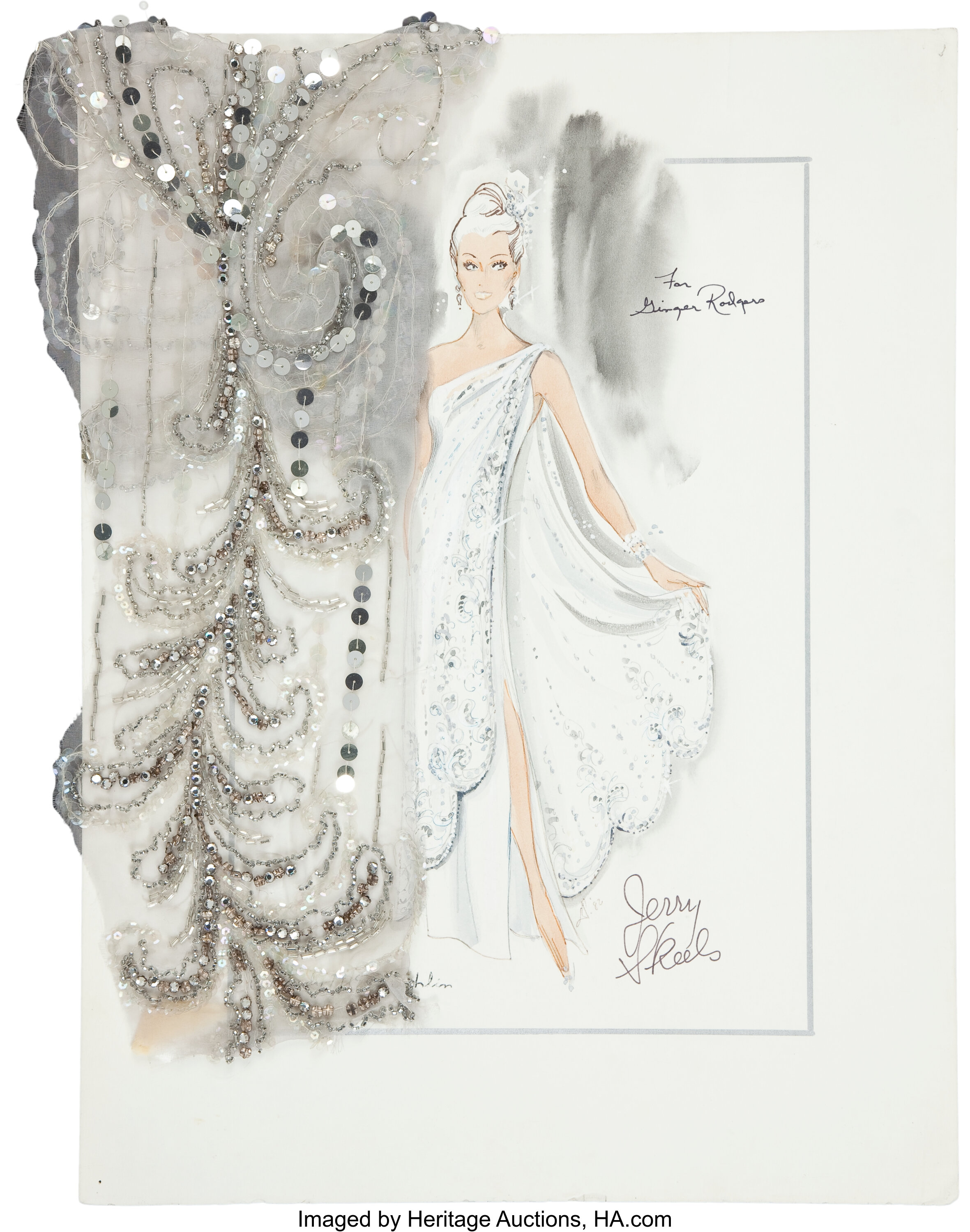 Randy McLaughlin of Jeran Collection - Ginger Rogers Evening Gown | Lot ...