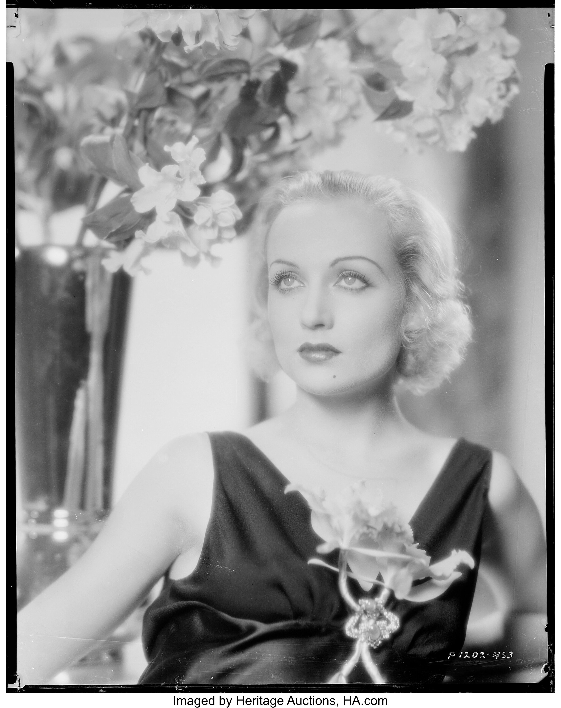 Carole Lombard (Paramount, 1930s). Kodak Nitrate Negative (7.75" X ...