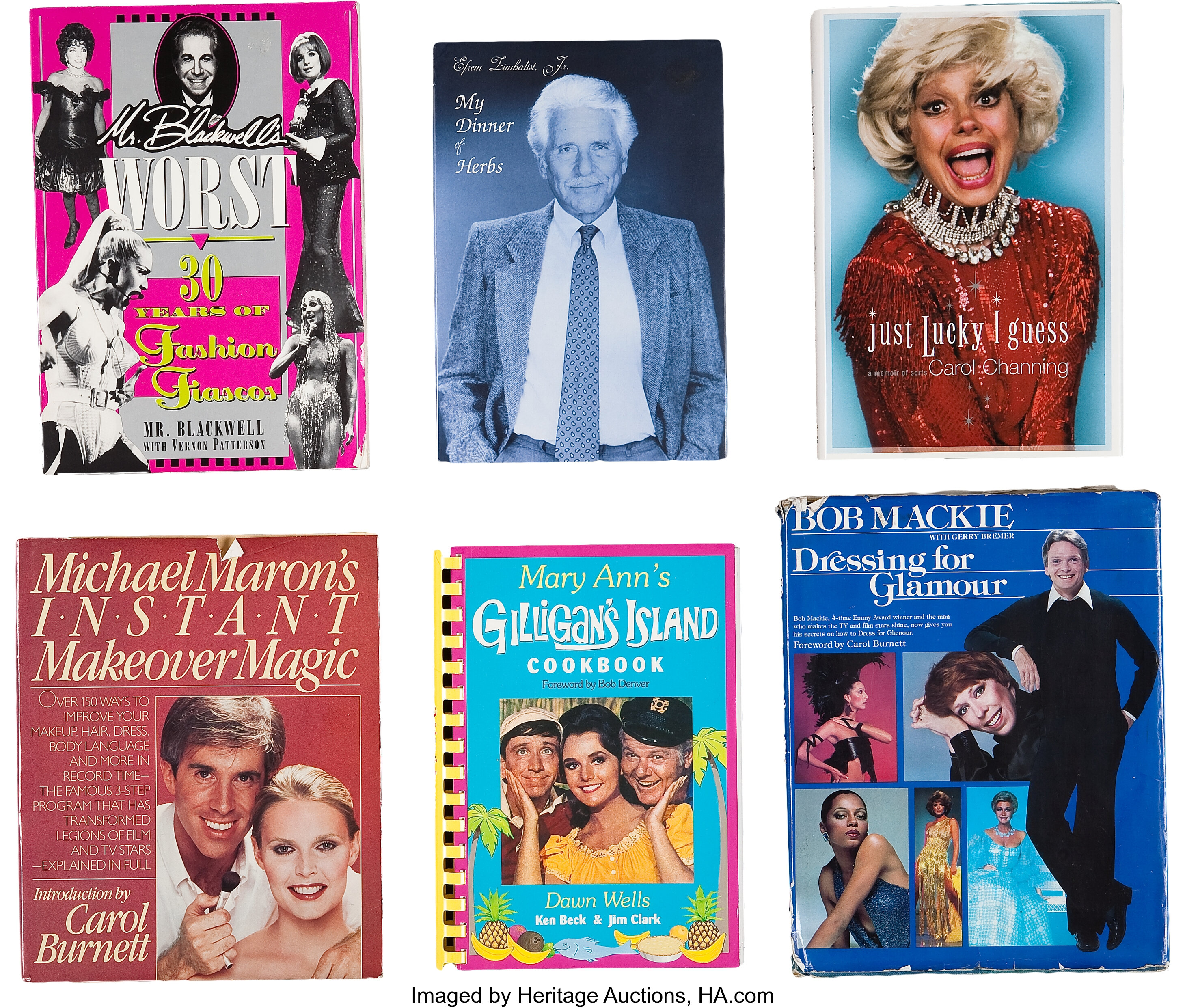 Assorted Celebrity-Signed Books.... (Total: 6 ) Movie/TV | Lot #47289 ...