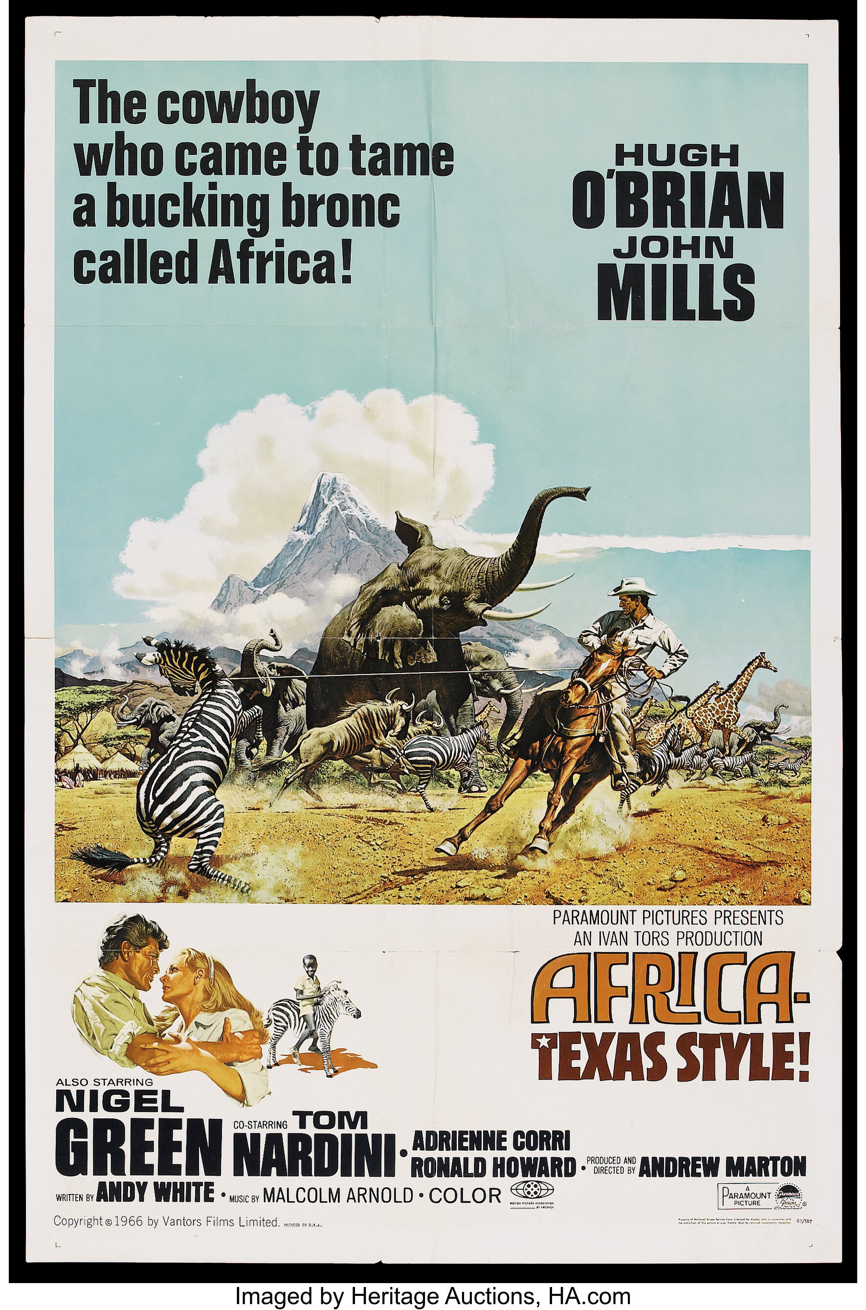 Africa - Texas Style! (Paramount, 1967). One Sheet (27" X 41"). | Lot ...