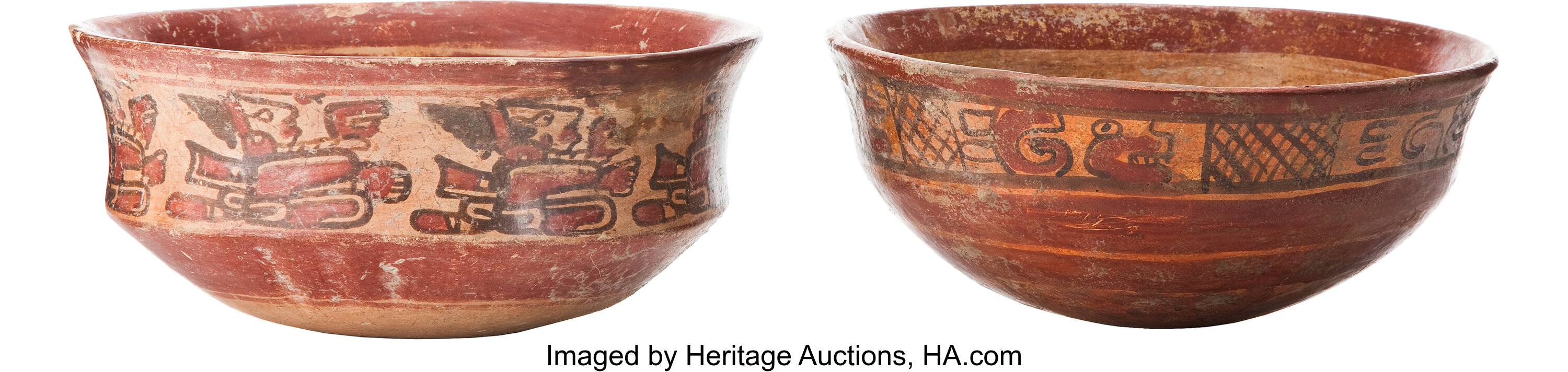 A Lot of Two Maya Painted Bowls... (Total: 2 Items) Other | Lot #56112 ...