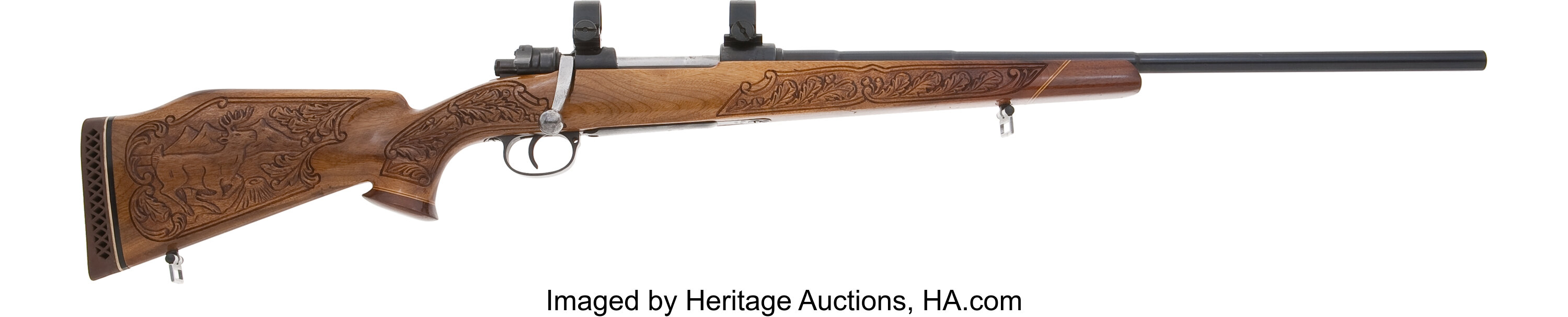 Sporterized Mauser Action Hunting Rifle.... Military & Patriotic | Lot ...