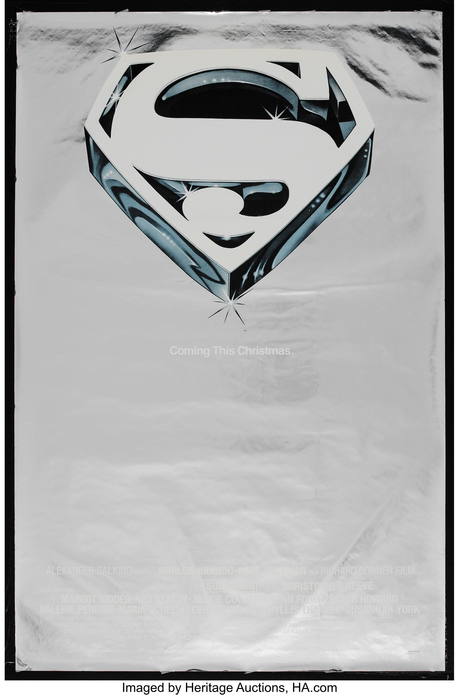 Superman the Movie (Warner Brothers, 1978). One Sheet (27" X 41") | Lot ...