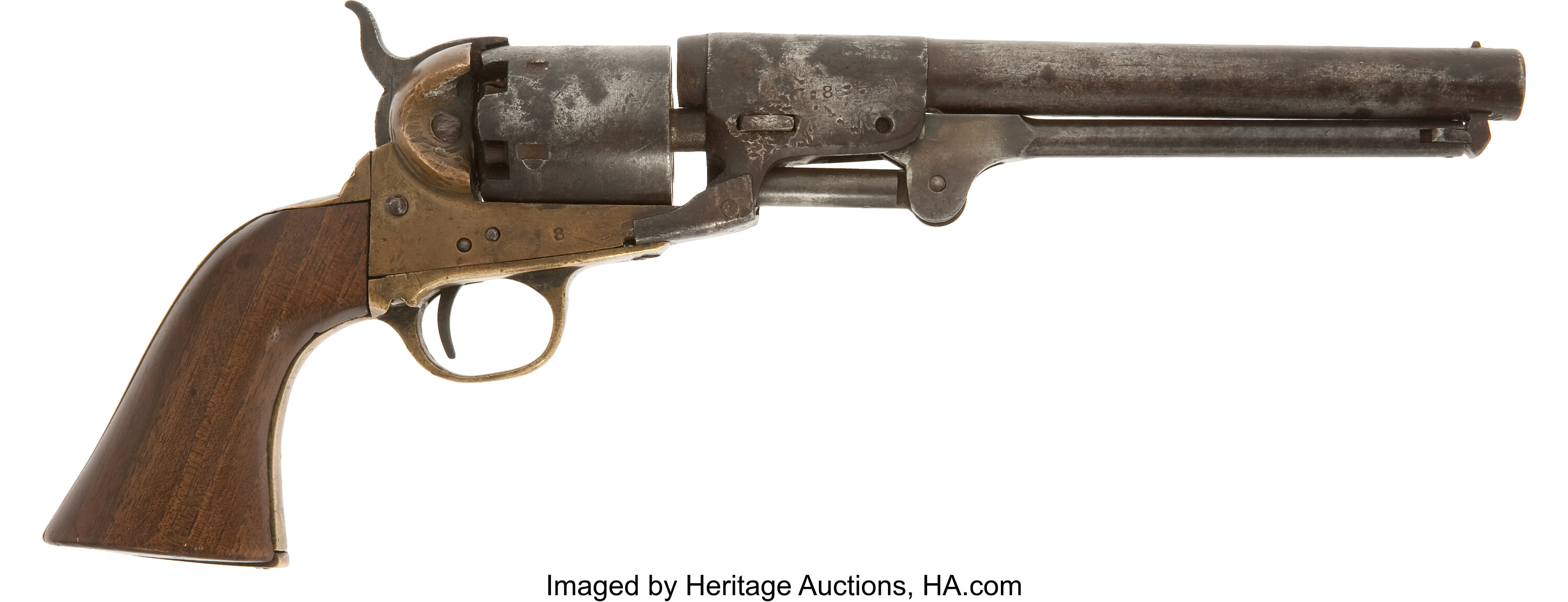 Confederate Griswold .36 Cal. Percussion Revolver Serial # 8.... | Lot ...