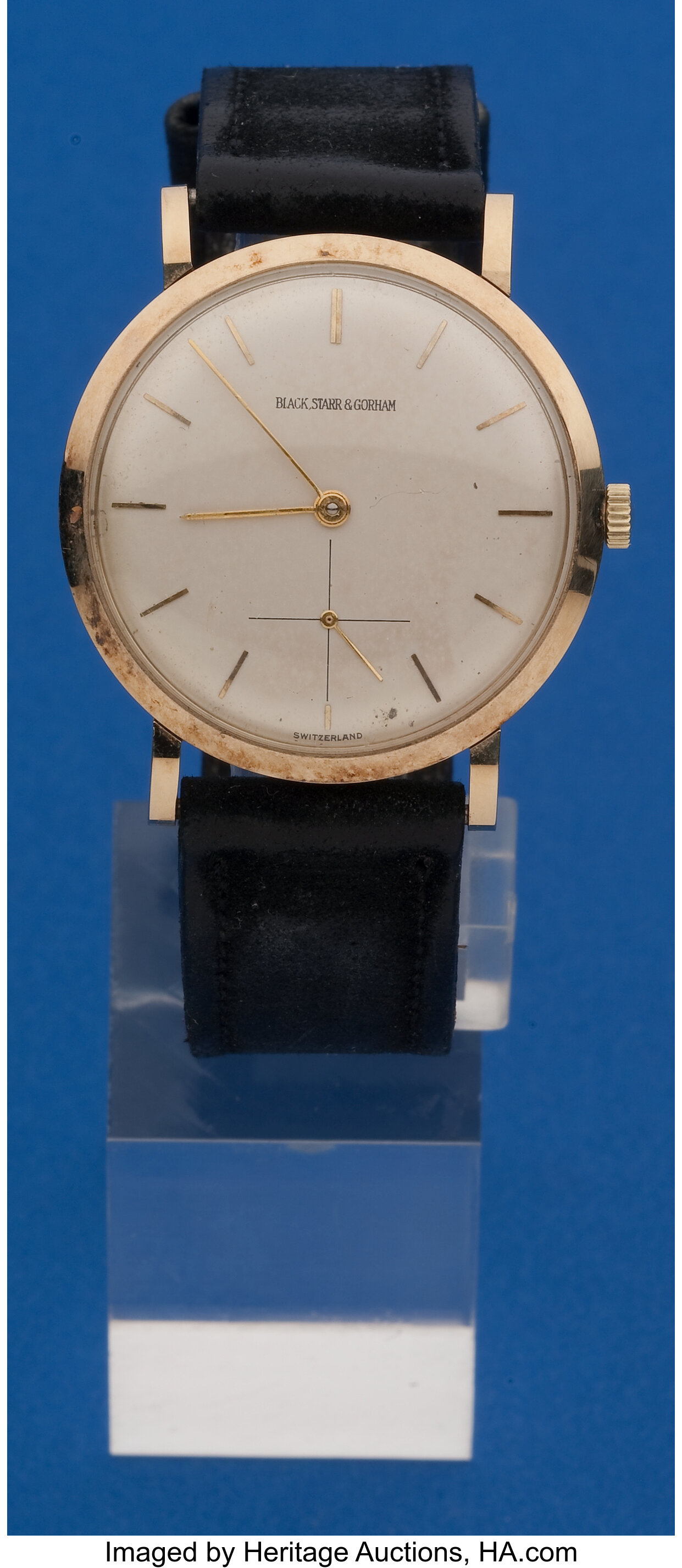 Black Starr & Gorham Gents 14k Gold Wristwatch. ... Timepieces | Lot ...