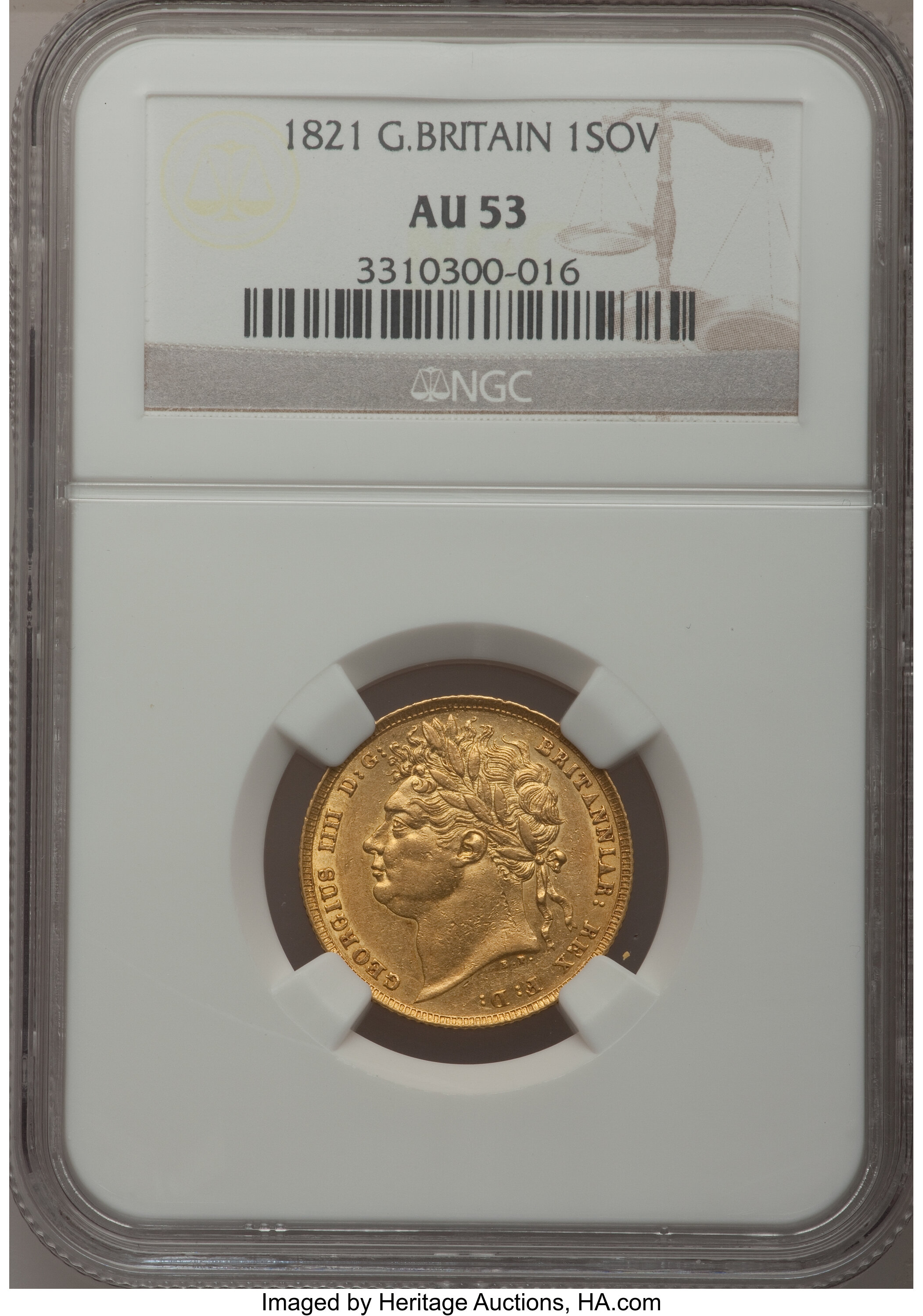 Great Britain: George IV gold Sovereign 1821,... Great Britain | Lot ...