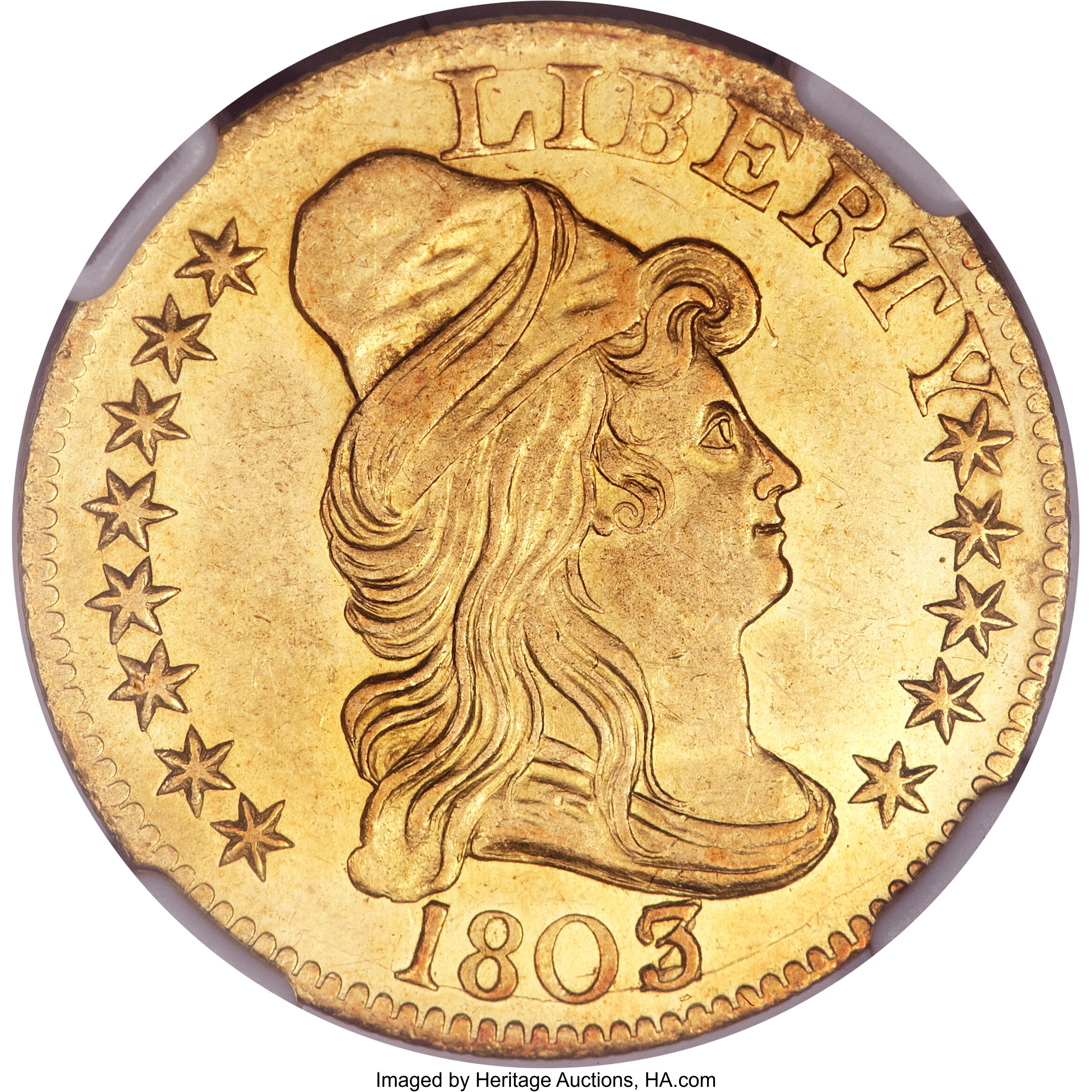 1803/2 $5 MS62 NGC. Breen-6441, BD-4, R.4.... Early Half Eagles | Lot ...