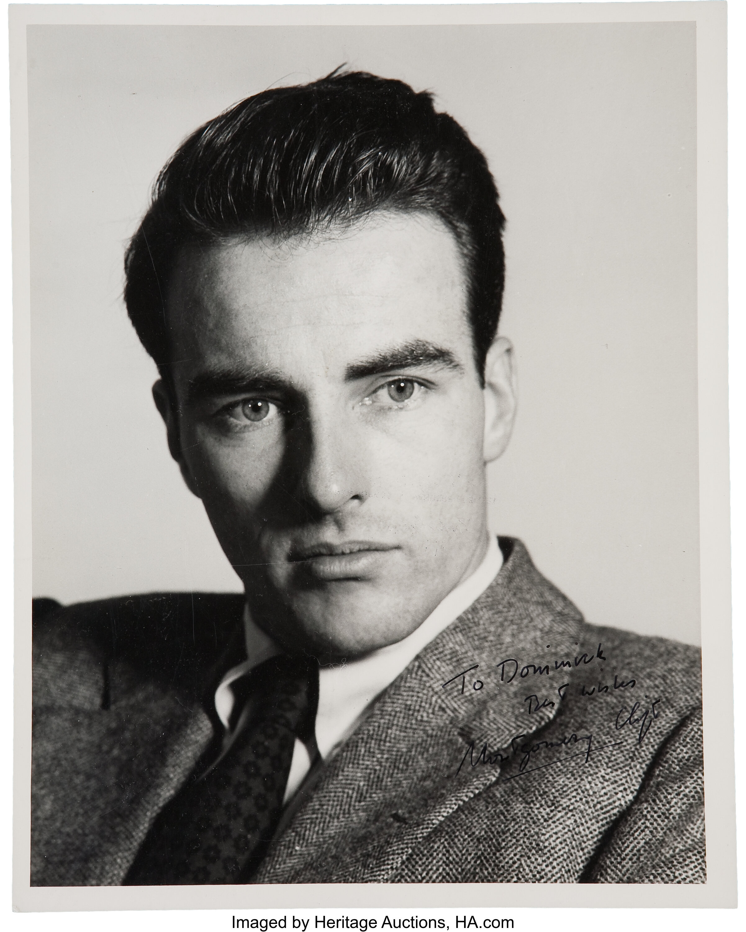 Montgomery Clift Signed Photo.... Movie/TV Memorabilia Autographs | Lot ...