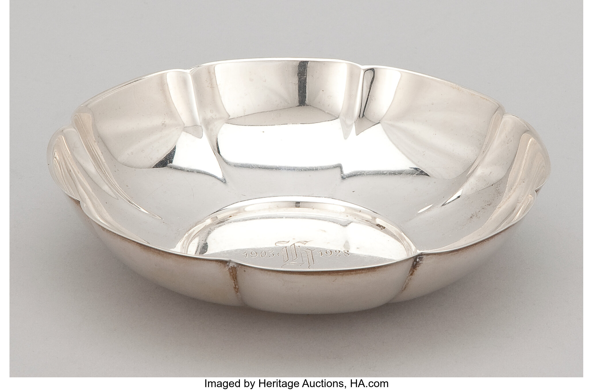 AN AMERICAN SILVER DISH . Gorham Manufacturing Co., Providence, | Lot ...