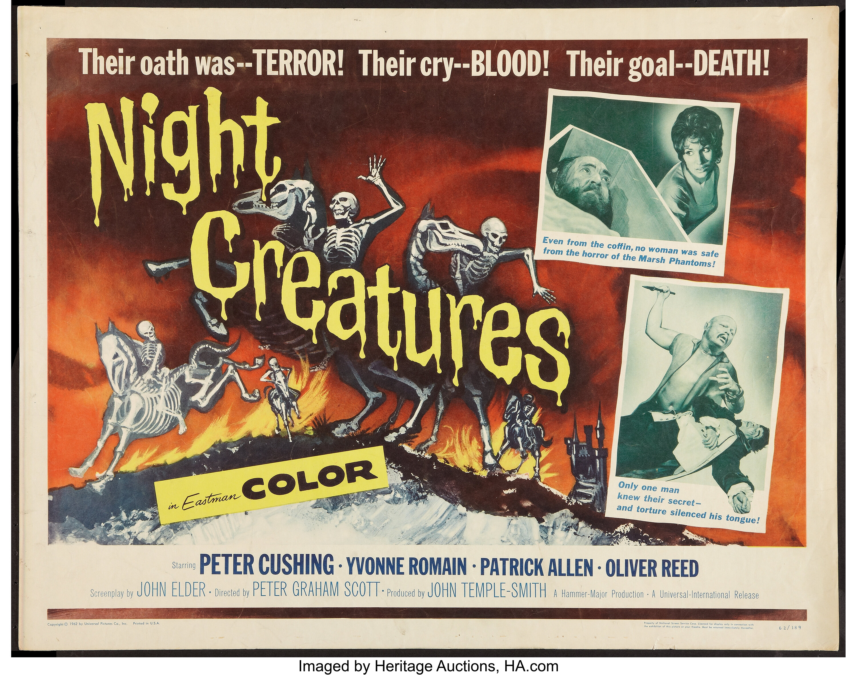 Night Creatures (Universal International, 1962). Half Sheet (22" X ...