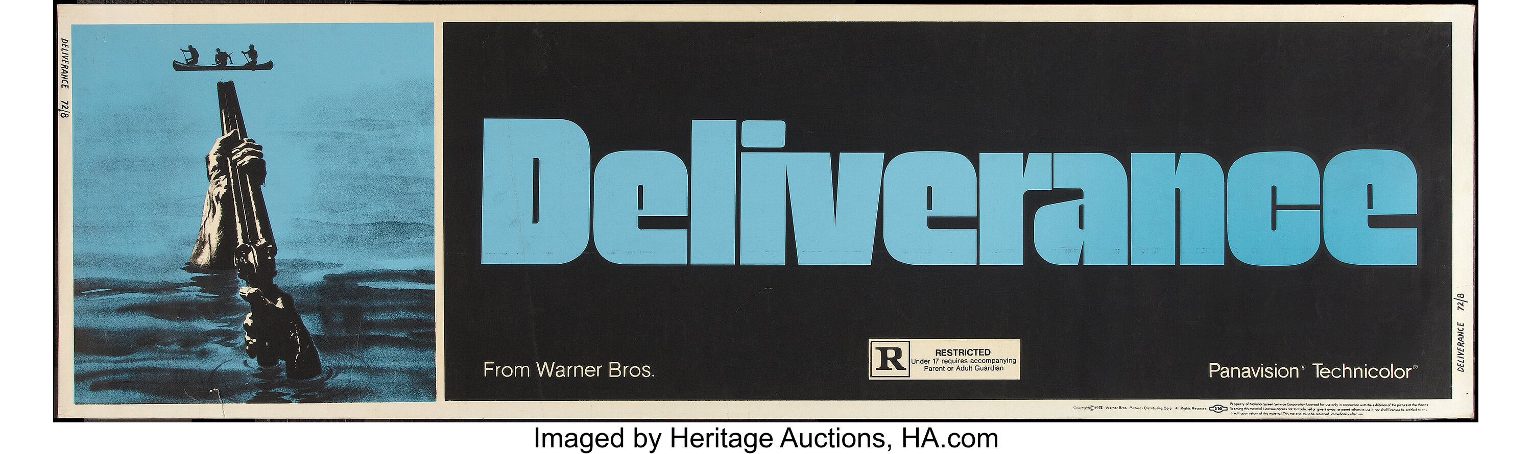 Deliverance (Warner Brothers, 1972). Banner (24" X 84"). Action.. | Lot ...