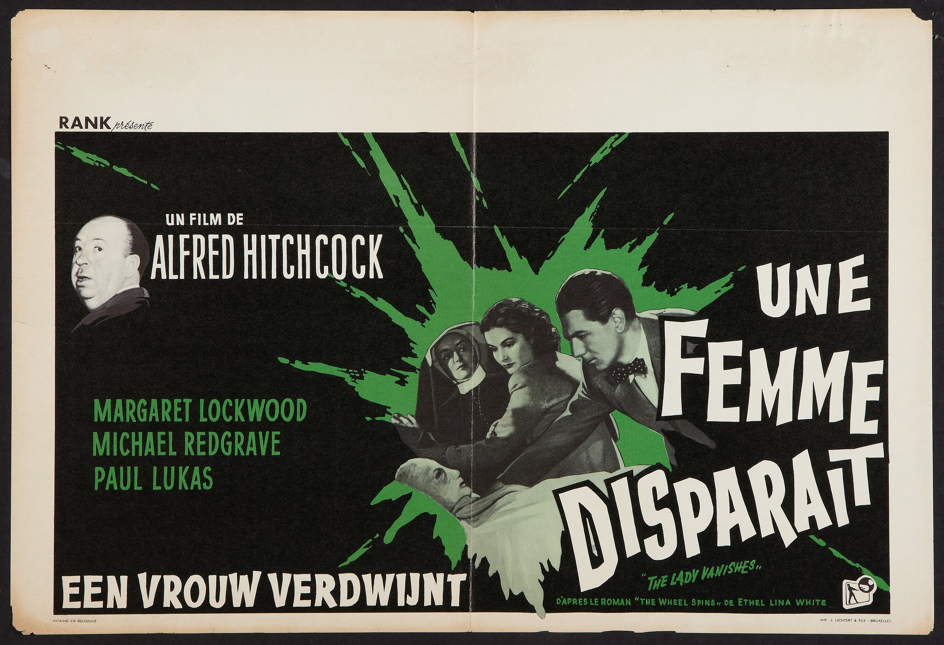 The Lady Vanishes (Rank, R-1950s). Belgian (14.25" X 21"). | Lot #53309 ...