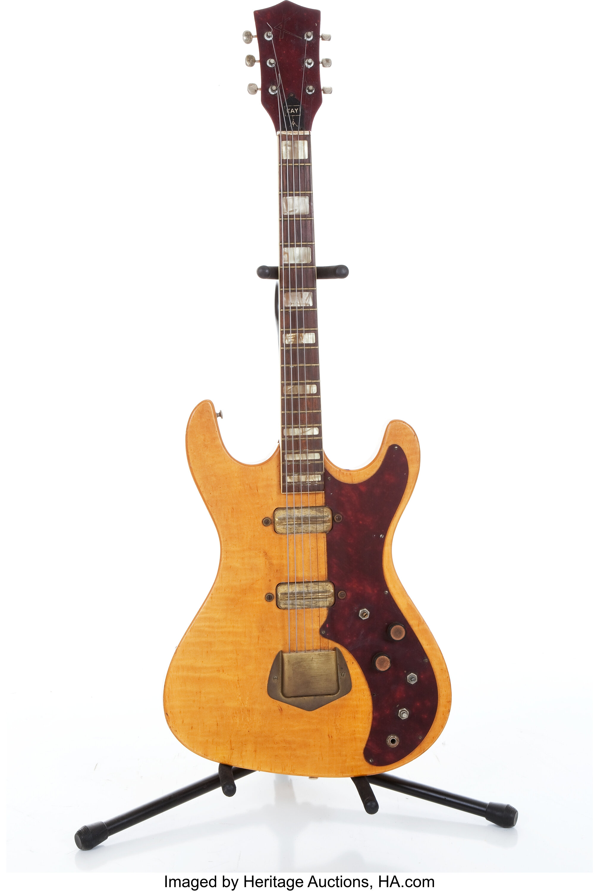 1964 Kay 300 Natural Electric Guitar.... Musical Instruments | Lot ...