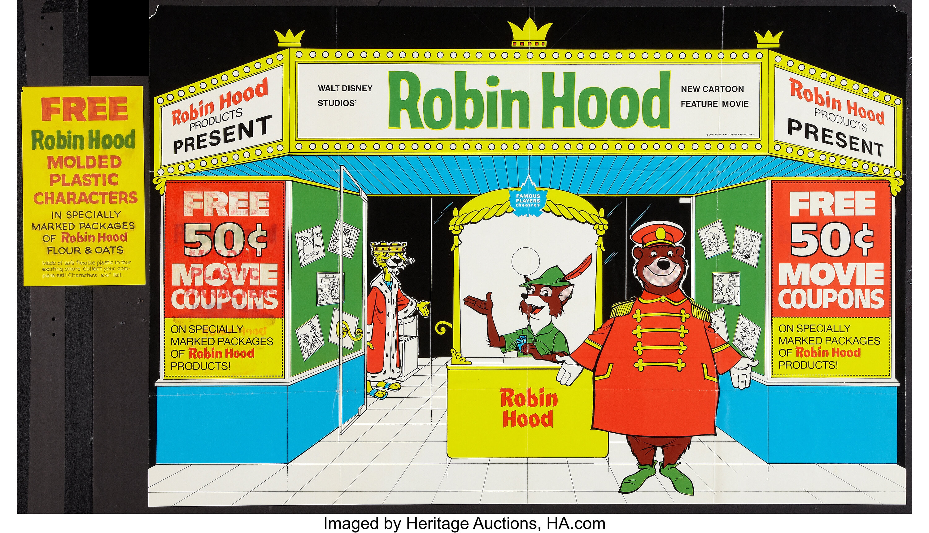 Robin Hood (Buena Vista, 1973). Canadian Product Tie-In Poster (24 ...