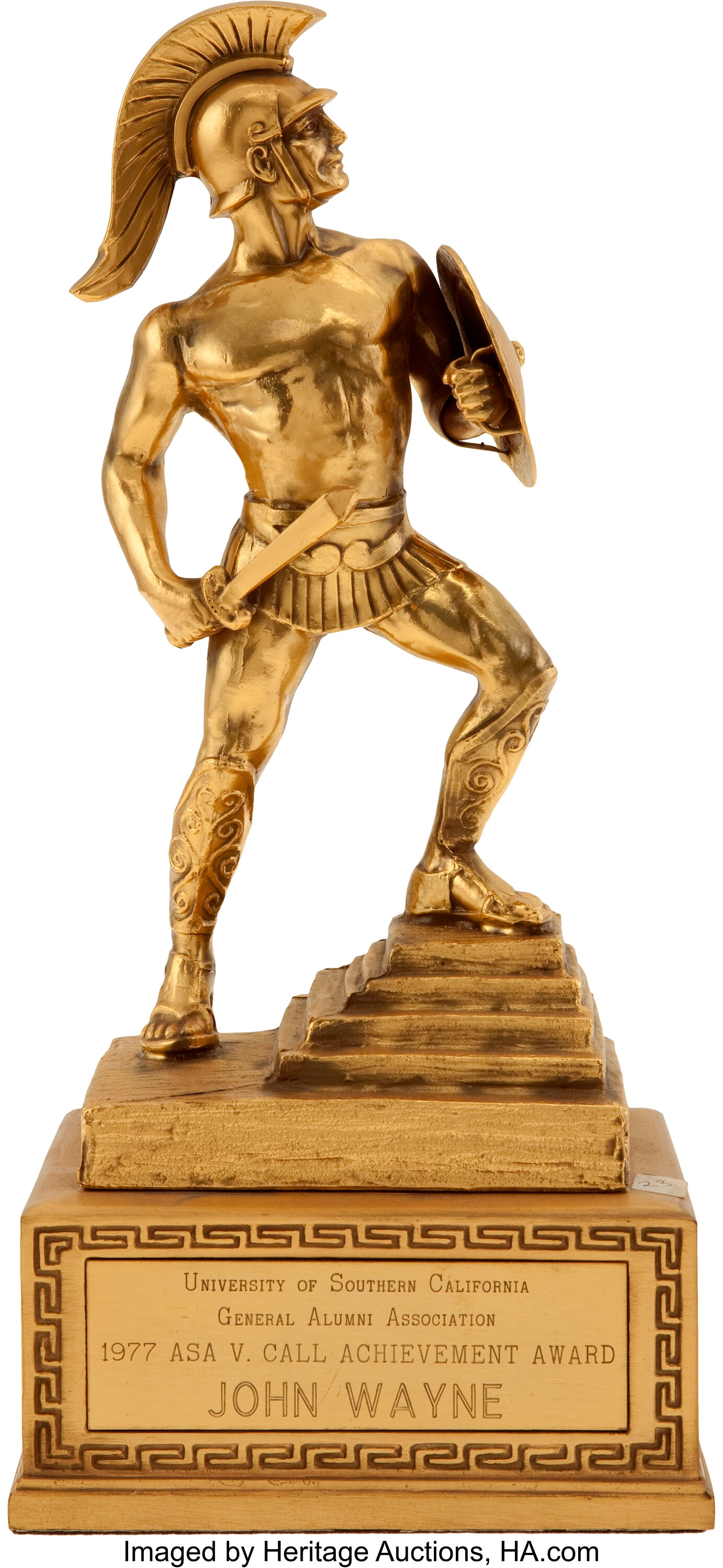 A USC-Related Trophy, 1977.. ... Movie/TV Memorabilia Memorabilia | Lot ...