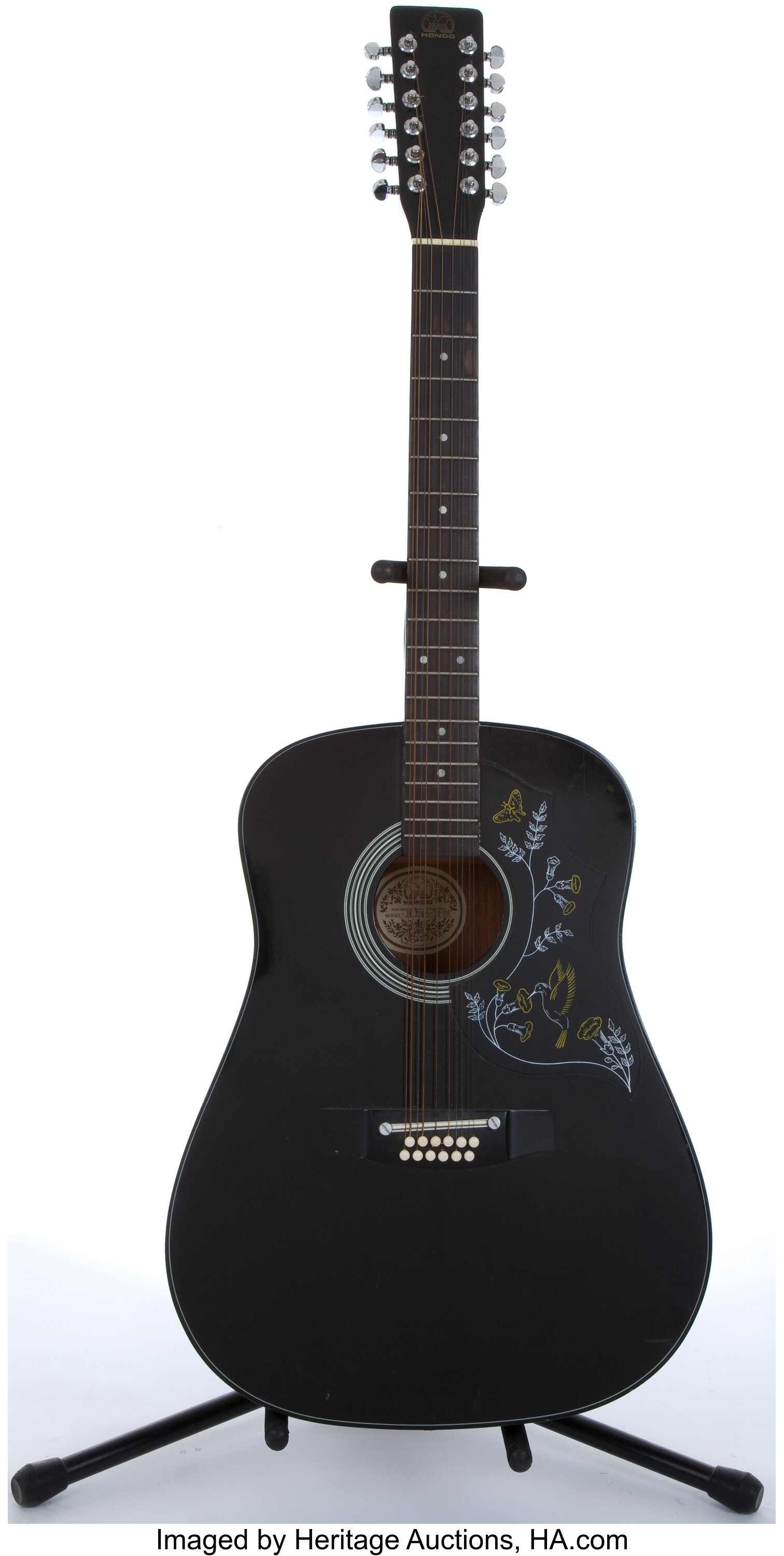 Hondo H-124B 12-HM Hummingbird Acoustic Guitar # N/A.... Musical | Lot ...