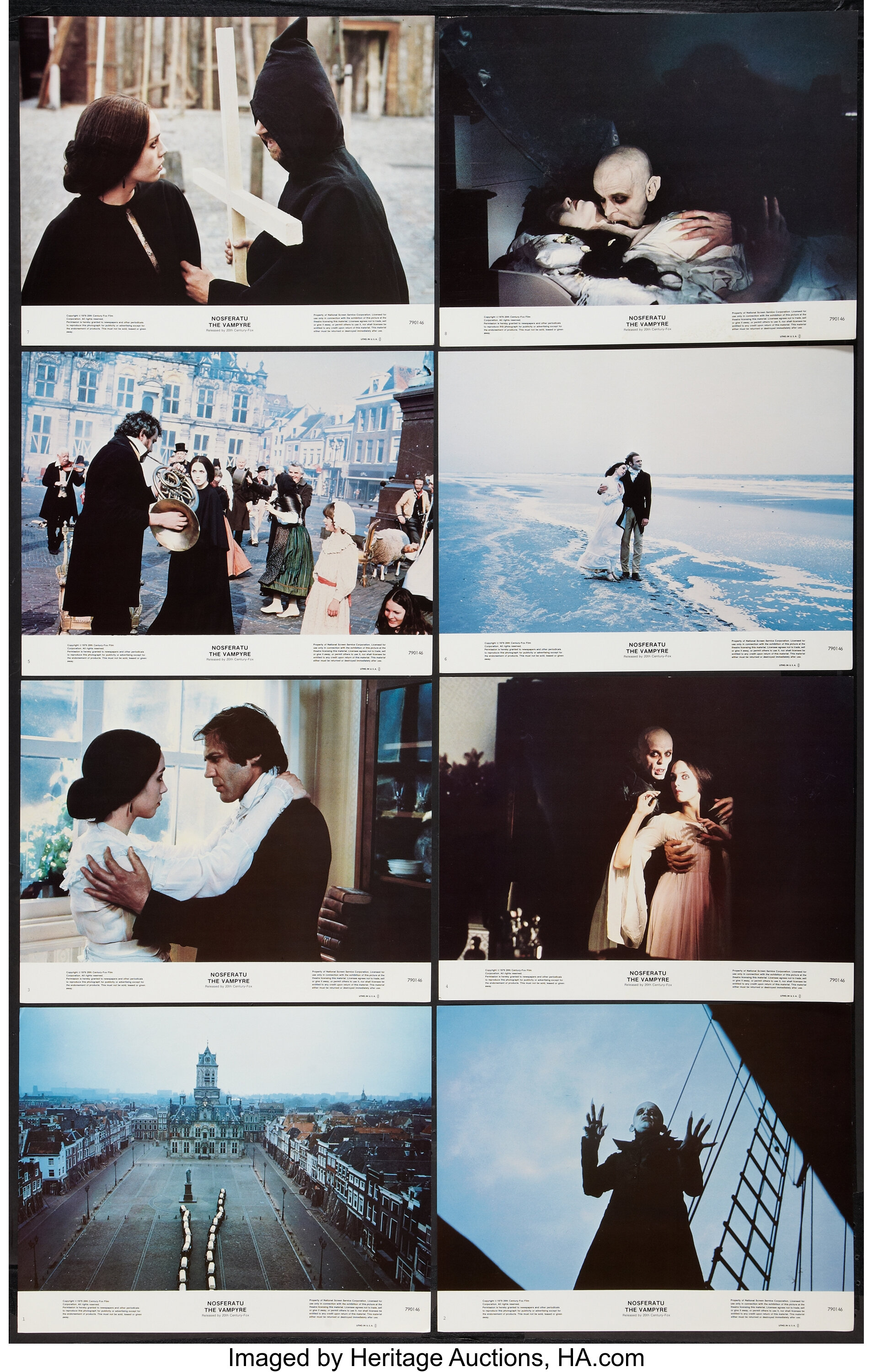 Nosferatu the Vampyre (20th Century Fox, 1979). Lobby Card Set of 8 ...