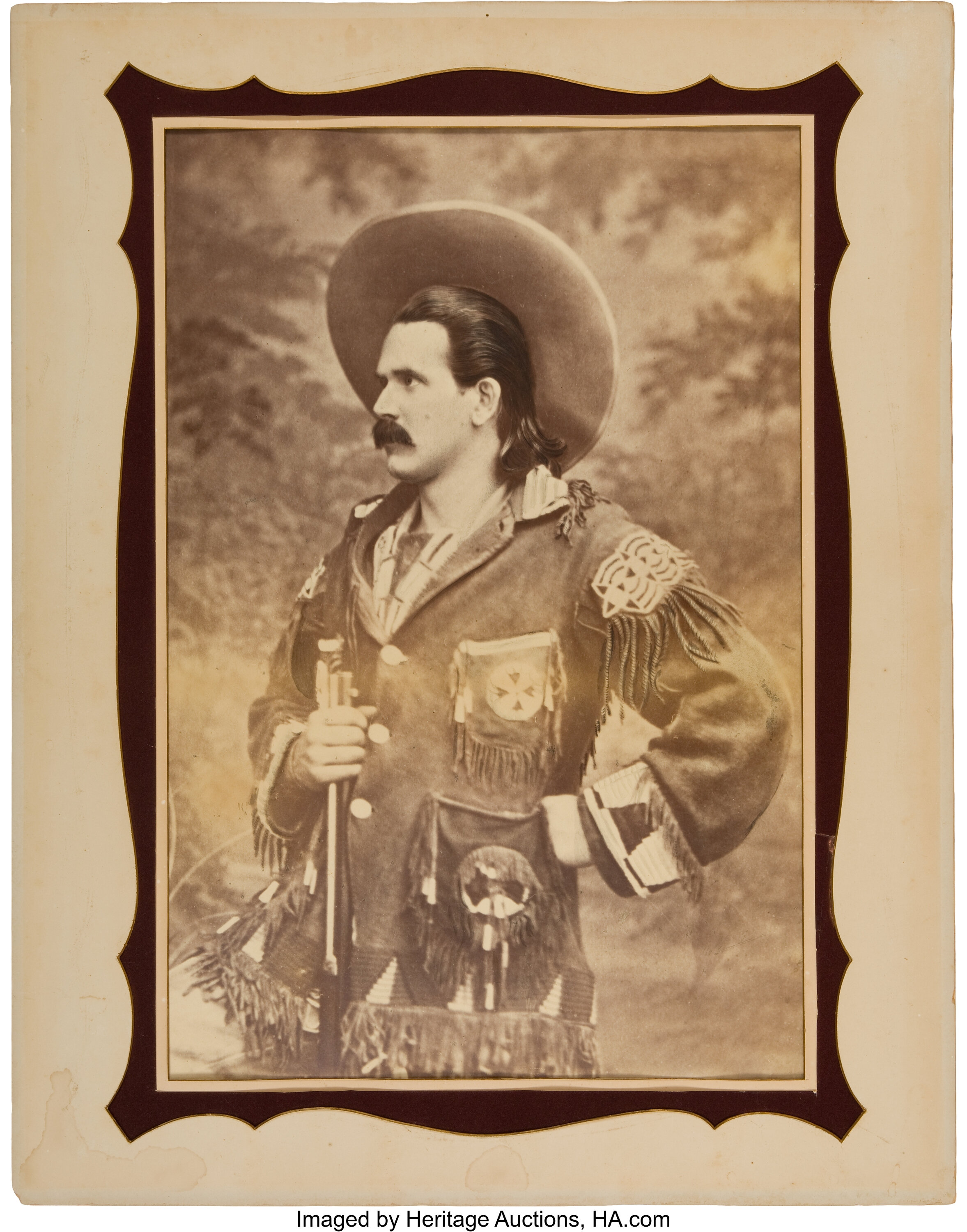 William F. "Doc" Carver: A Remarkable Mammoth Albumen Photo from | Lot ...
