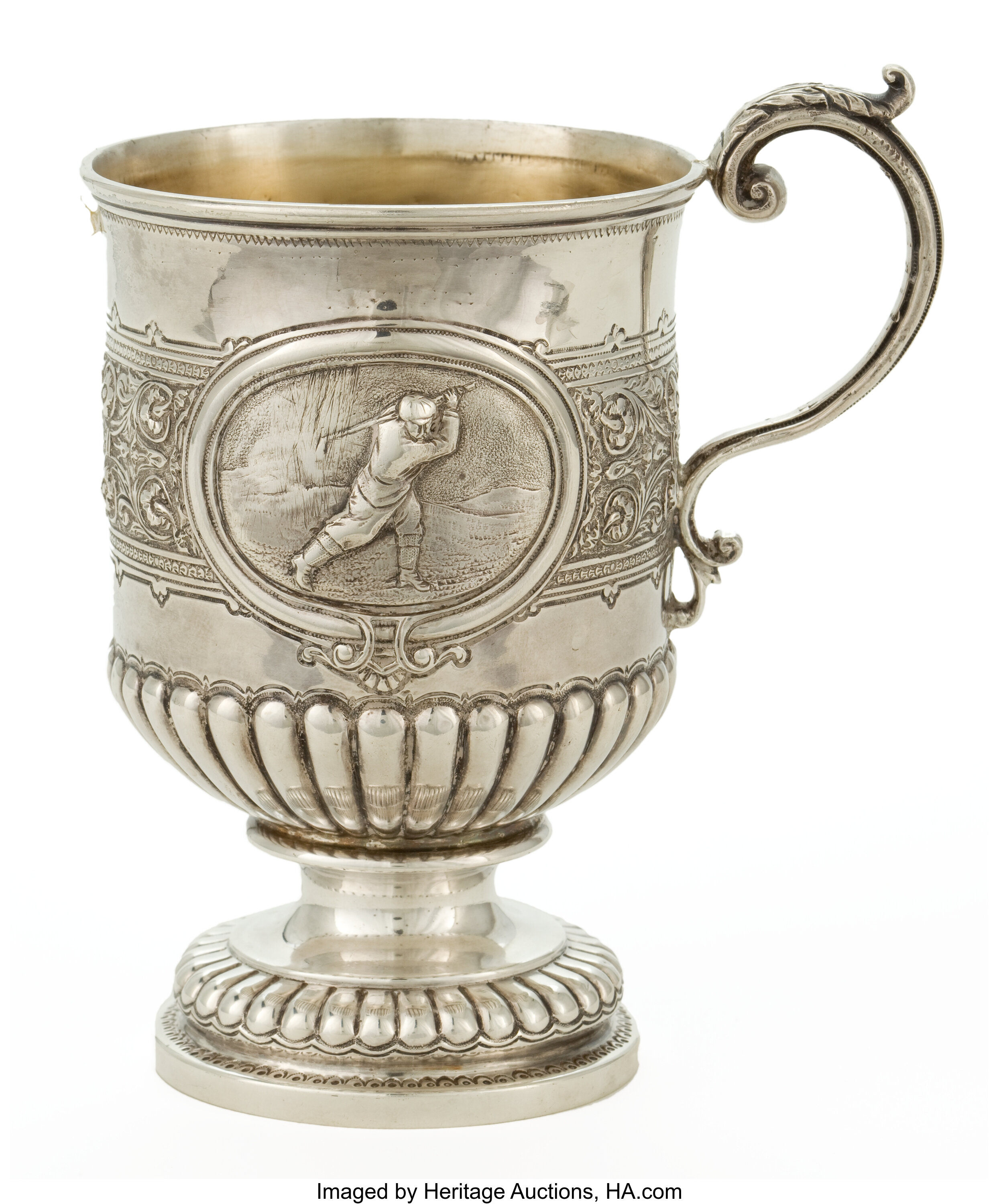 A J. HALL & CO. SILVER AND SILVER GILT GOLFING CUP . Glasgow, | Lot ...