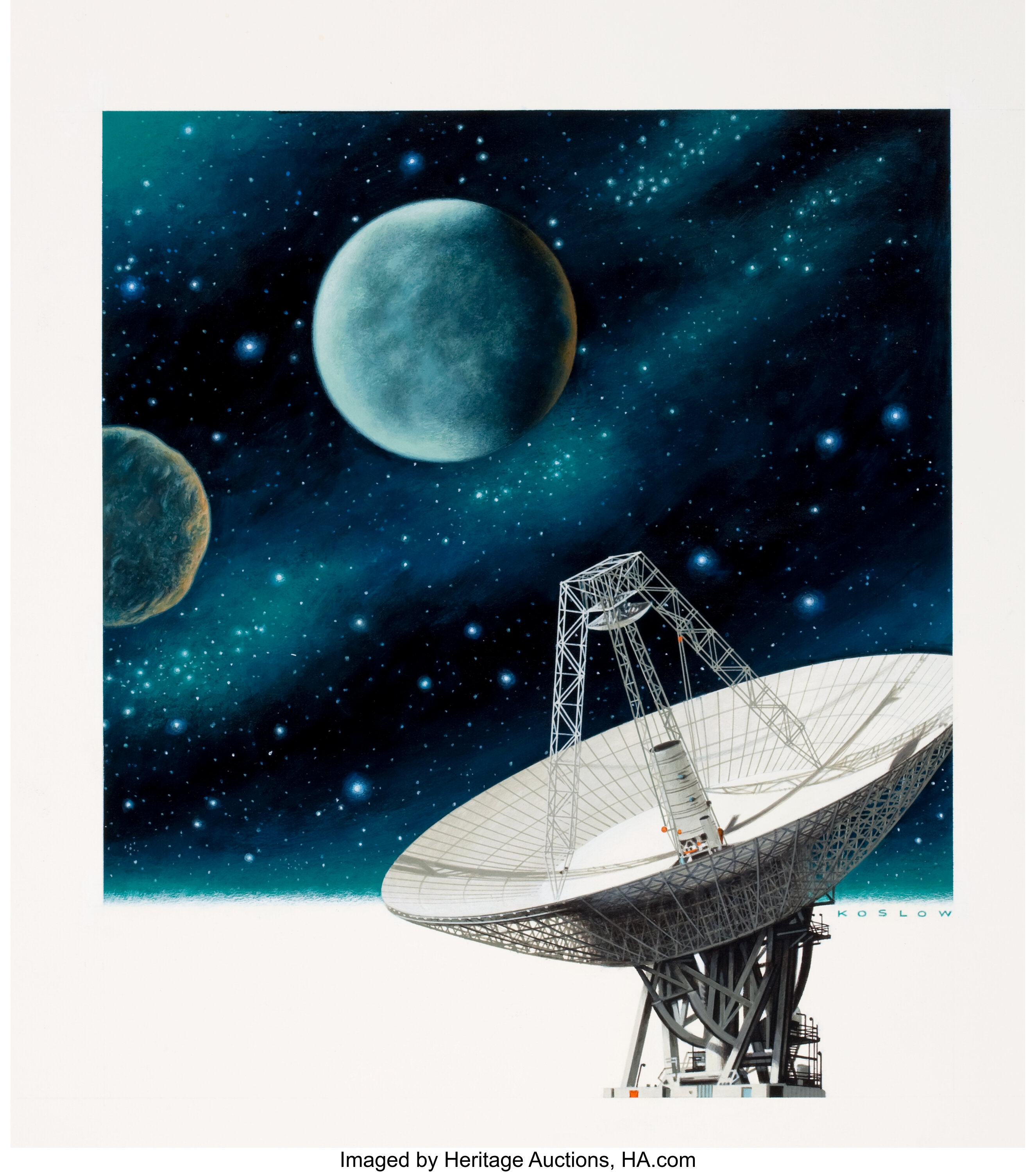 HOWARD KOSLOW (American, b. 1924). Exploration Series: Pluto with | Lot ...