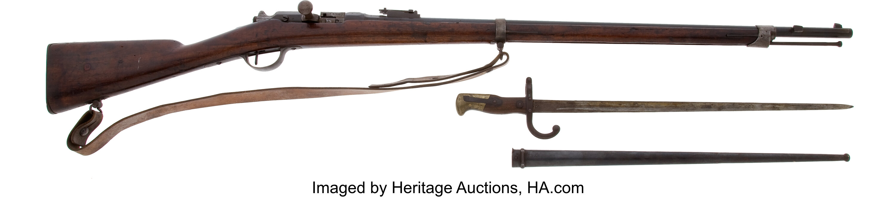 French Gras Model 1866-74 (Modification of 1880) Bolt Action Rifle ...