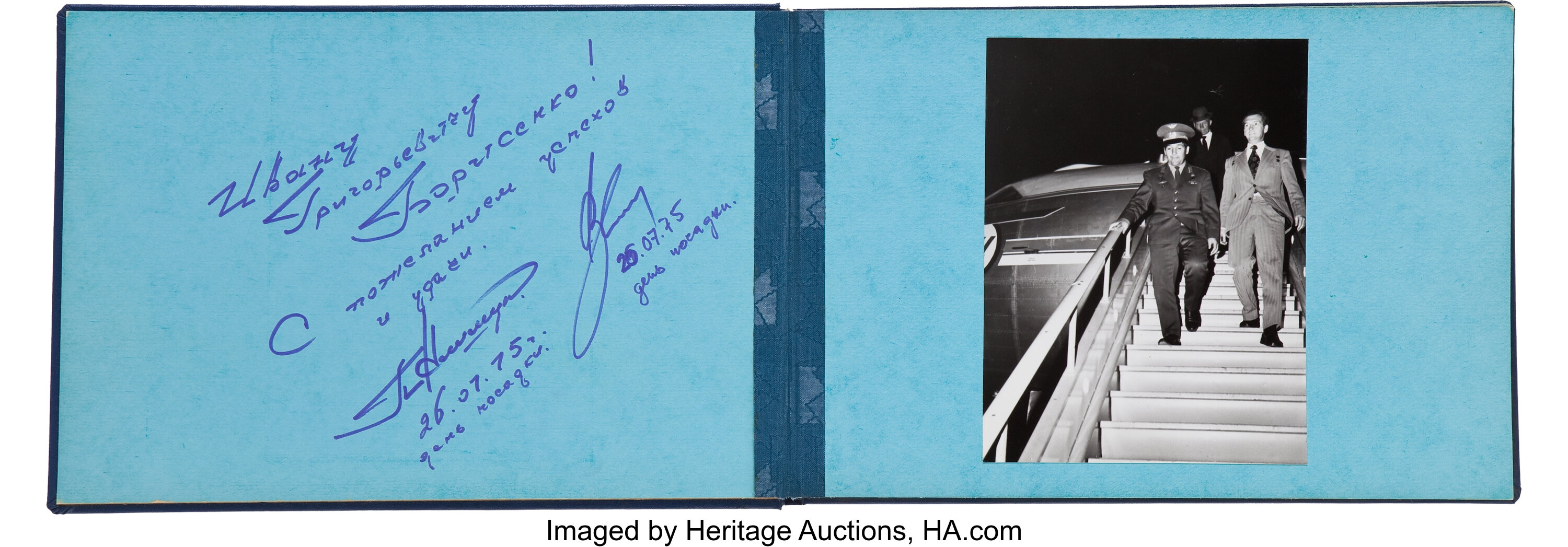 Soyuz 18 Photo Album Inscribed and Signed ... Space Exploration | Lot ...