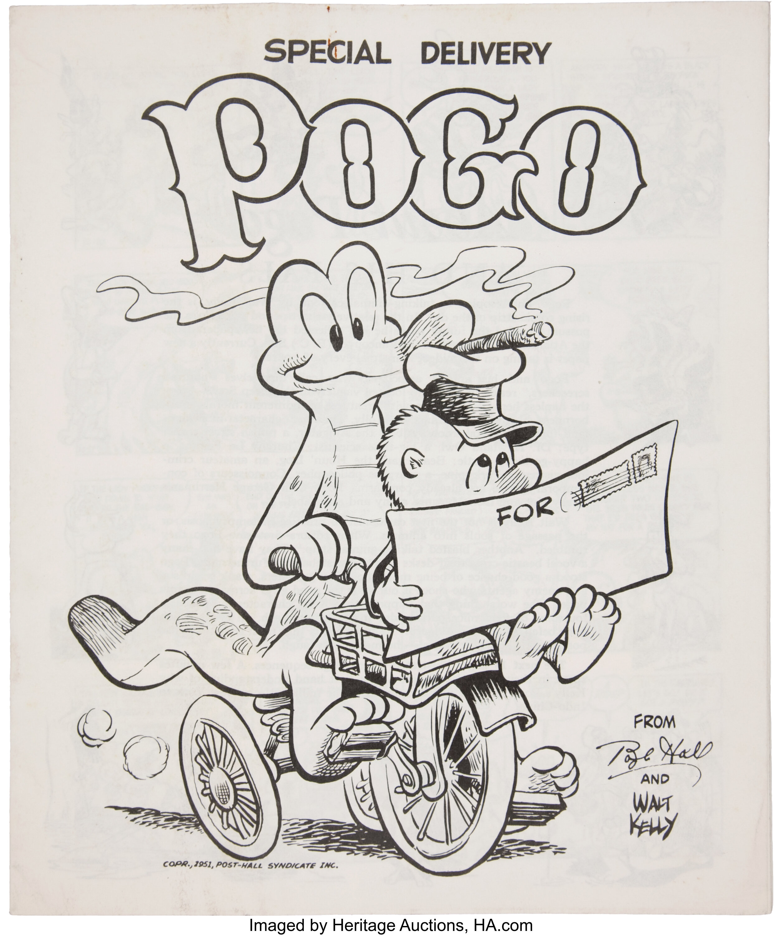 Pogo Special Delivery Promotional Book (Post-Hall Syndicate, | Lot ...