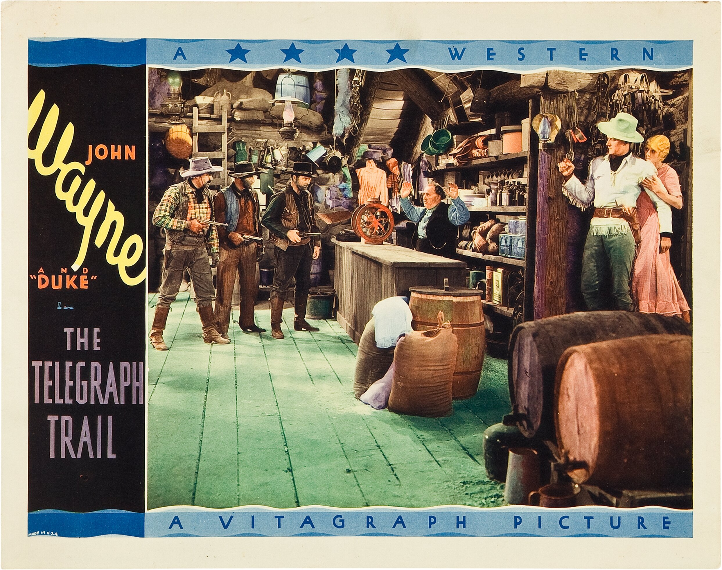 The Telegraph Trail (Warner Brothers, 1933). Lobby Card (11" X | Lot ...