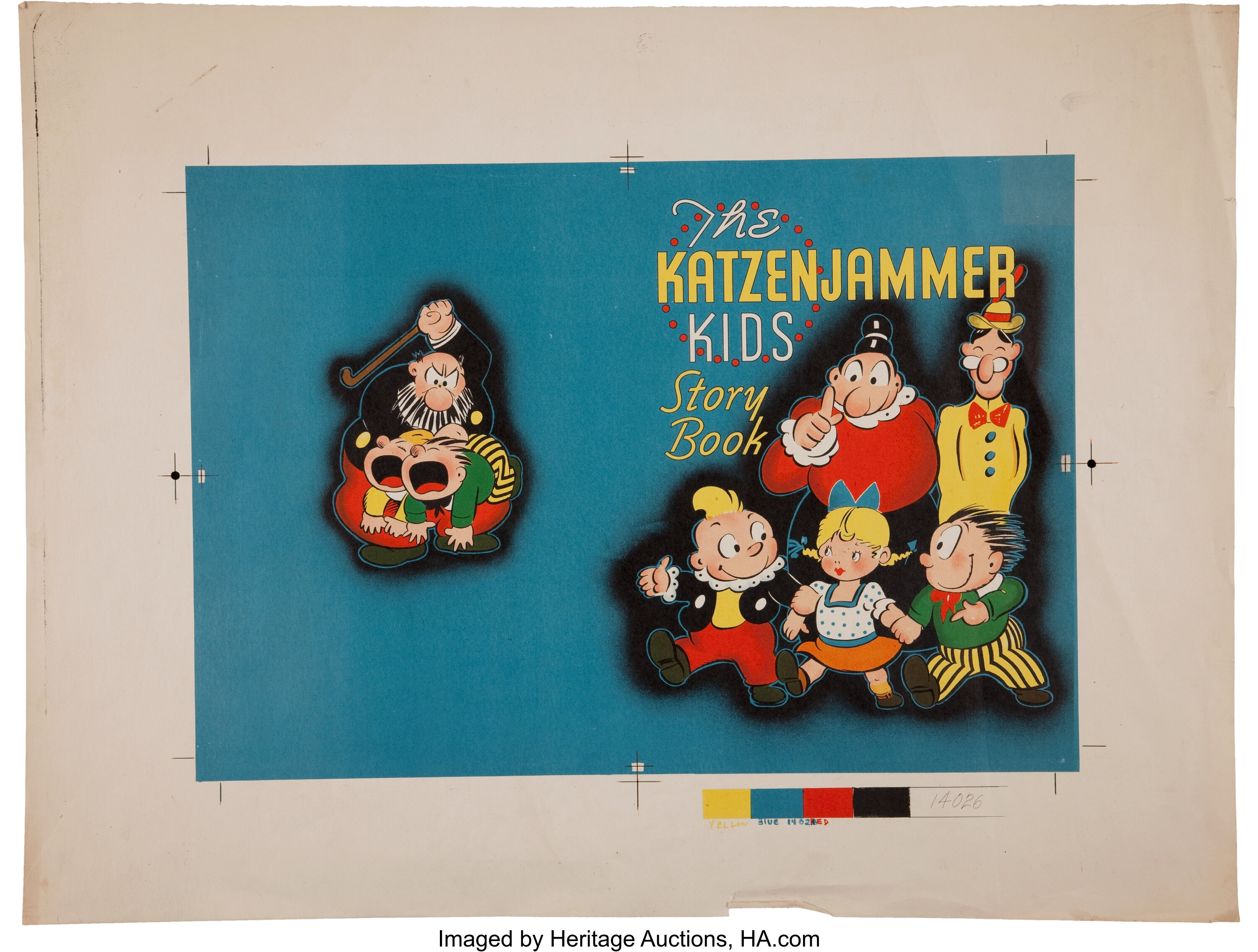Katzenjammer Kids Story Book Cover Proof (Whitman, 1937).... | Lot ...