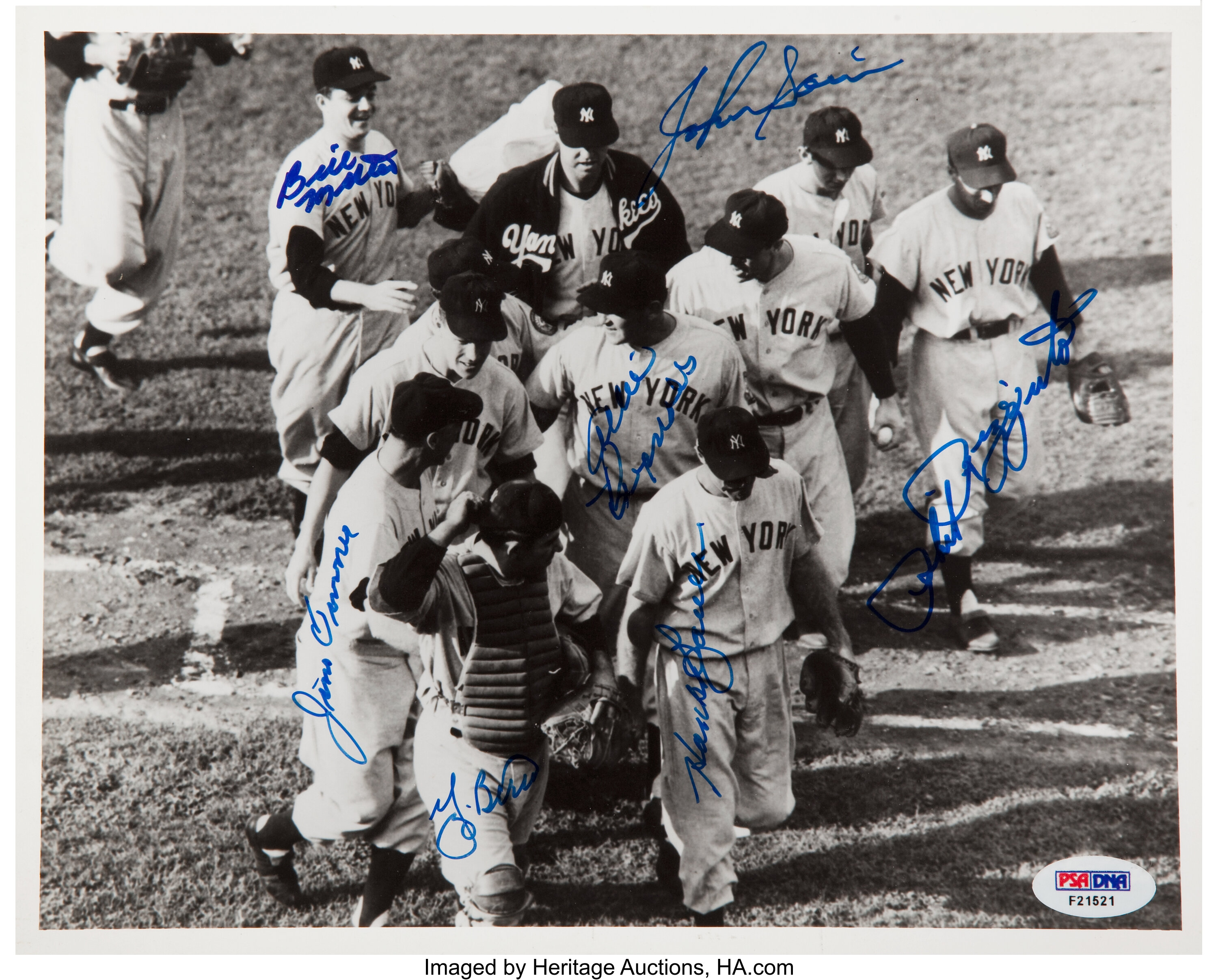 1952 New York Yankees Stars (Celebrating World Series Game Win) | Lot ...