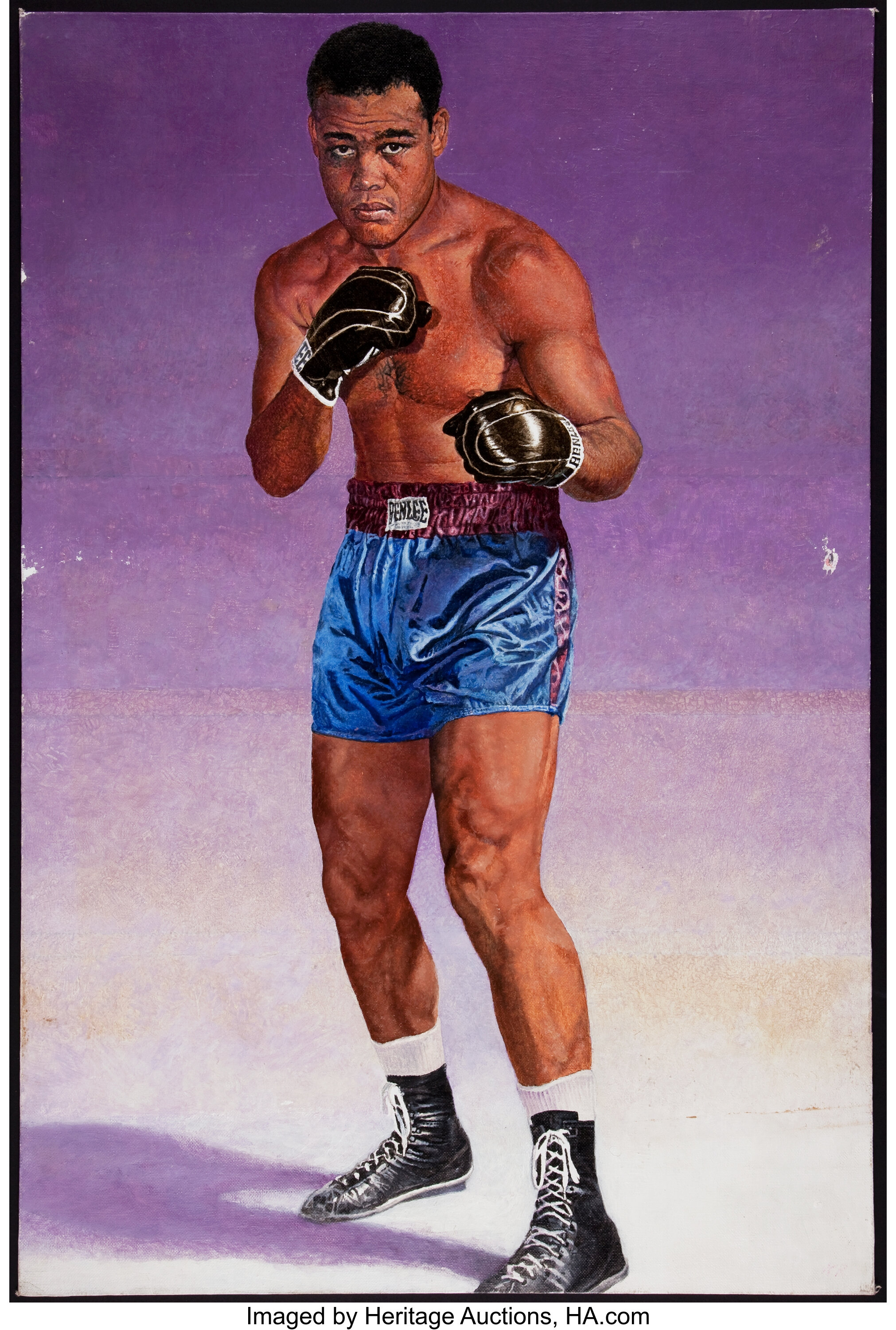 Joe Louis Original Artwork.... Boxing Collectibles Memorabilia | Lot ...