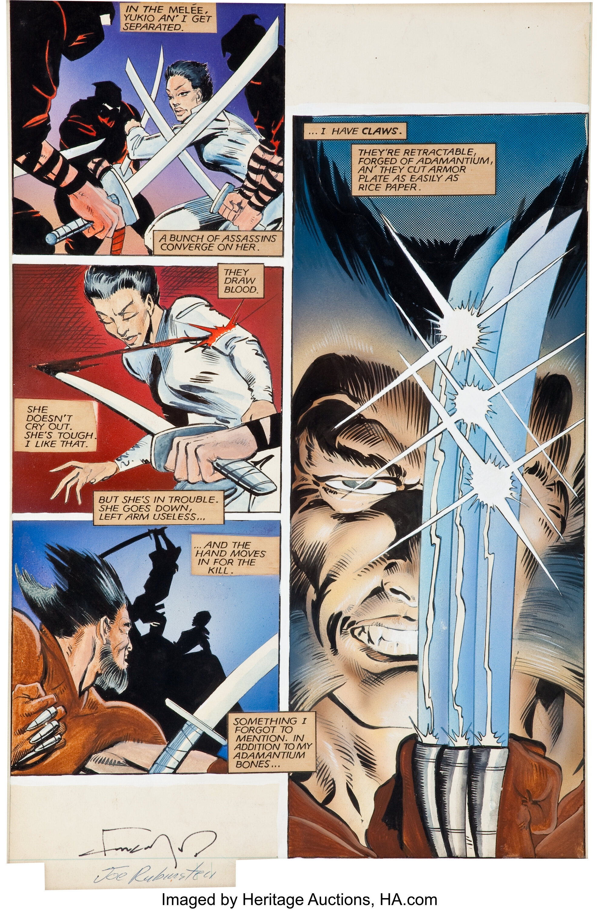 Frank Miller, Joe Rubinstein, and Steve Oliff Wolverine #2 | Lot #92181 ...