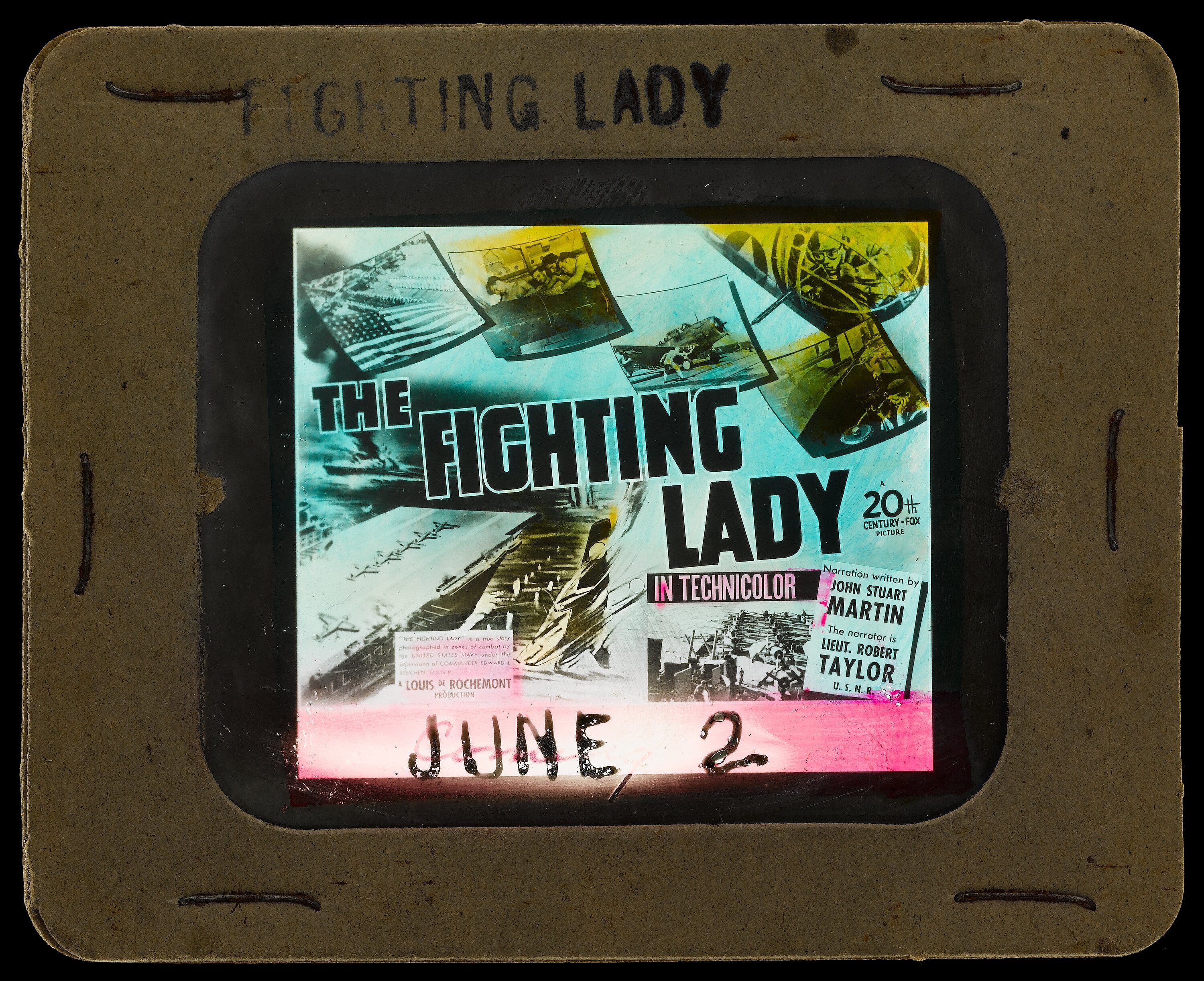 The Fighting Lady (20th Century Fox, 1944). Glass Slide (3.25" X | Lot ...