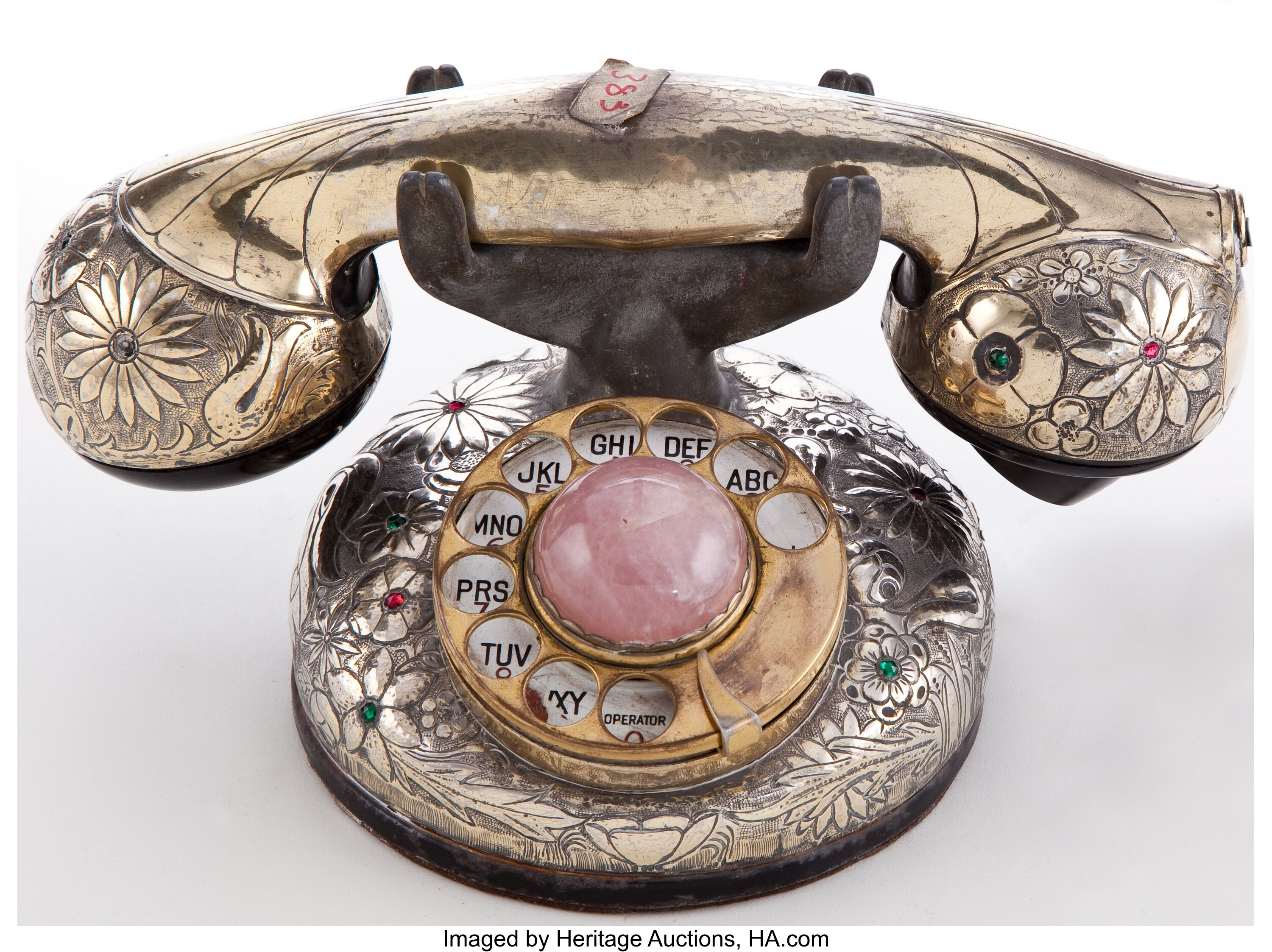 A Sterling Silver Rotary Dial Telephone, 1920s.... Movie/TV | Lot ...