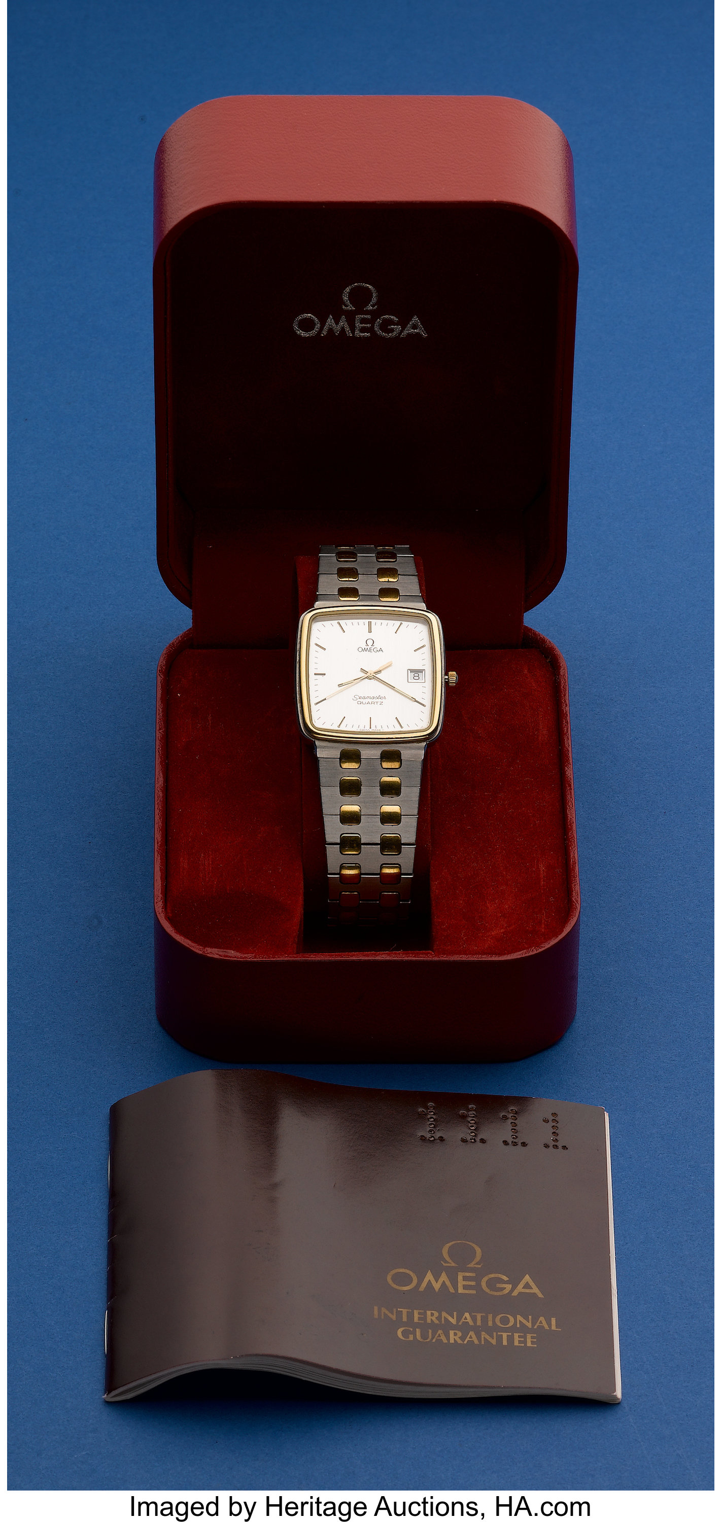 Omega Seamaster Steel & Gold Tone Quartz Model Wristwatch. ... | Lot ...
