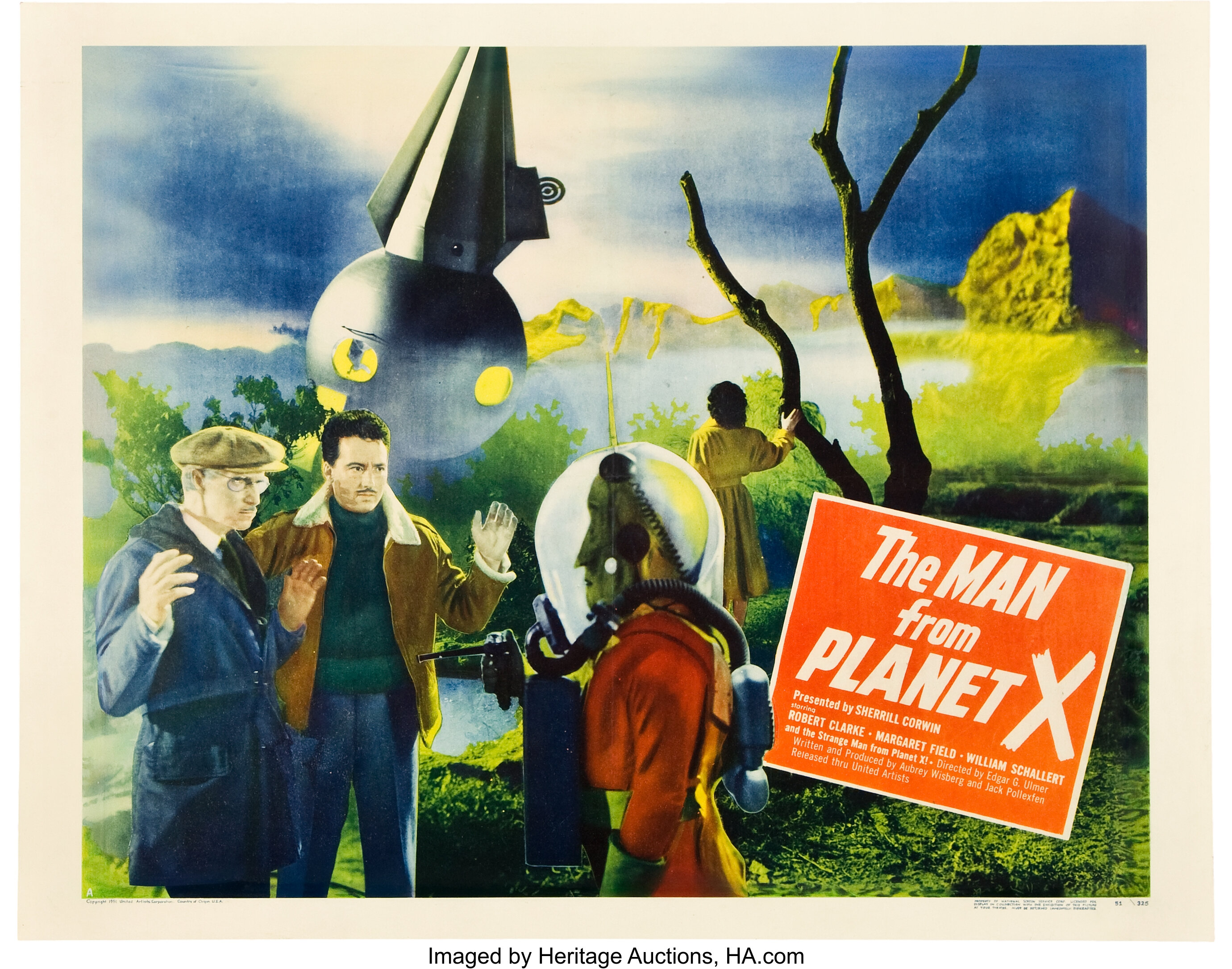 The Man from Planet X (United Artists, 1951). Half Sheet (22" X | Lot ...
