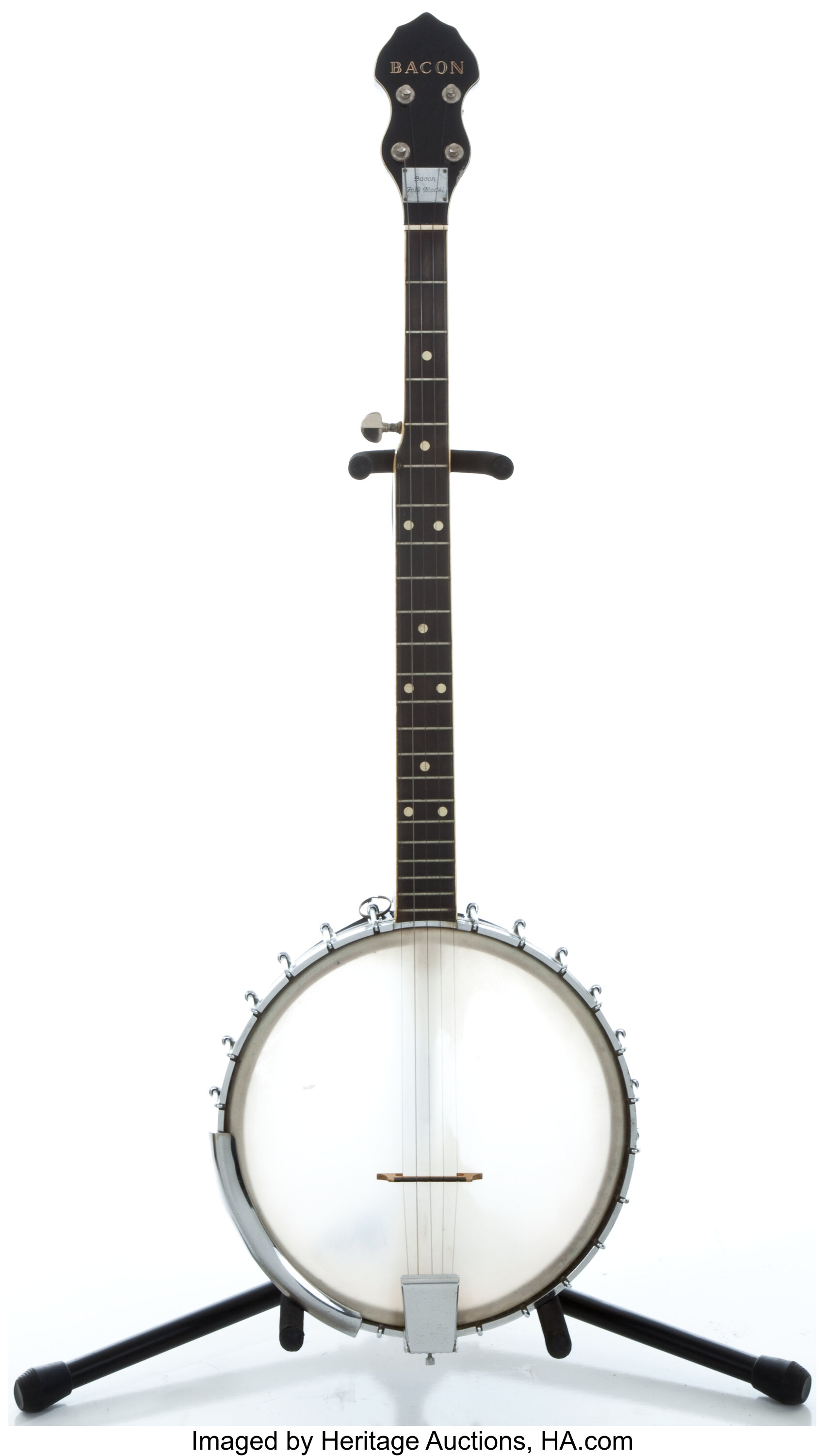 1960's Bacon Folk Model 5 String Banjo ... Musical Instruments | Lot ...