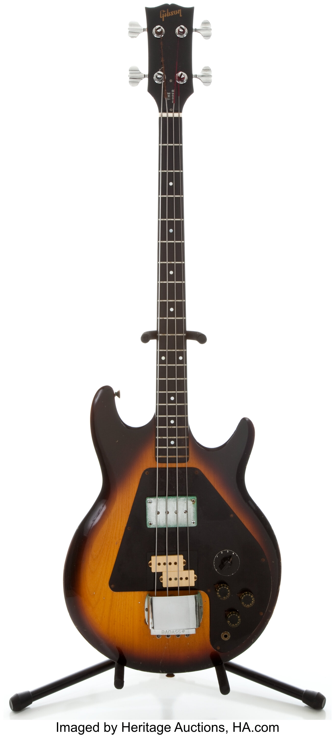1970's Gibson Ripper Sunburst Electric Bass Guitar, Serial | Lot #81017 ...