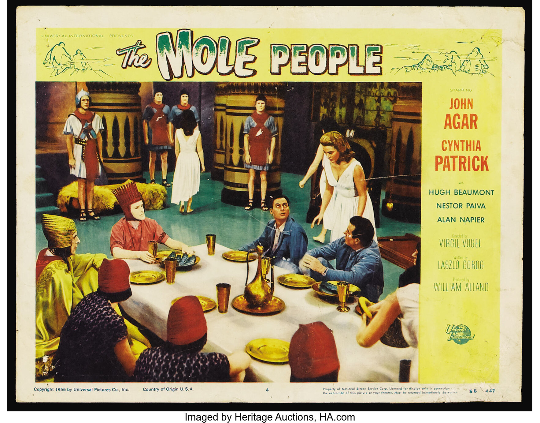The Mole People (Universal International, 1956). Lobby Card (11" X ...